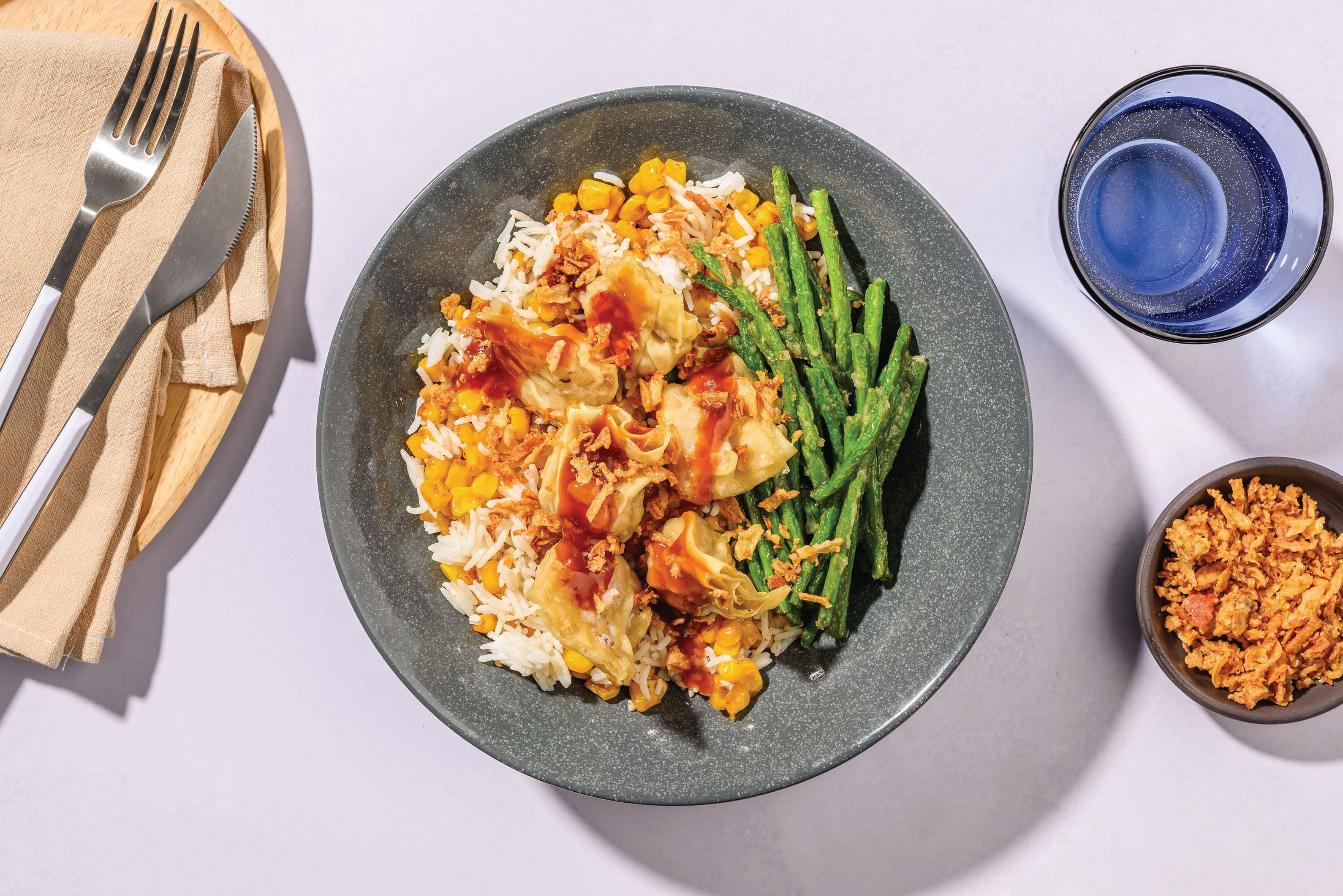 Sticky Beef Strips & Corn Rice Recipe | HelloFresh