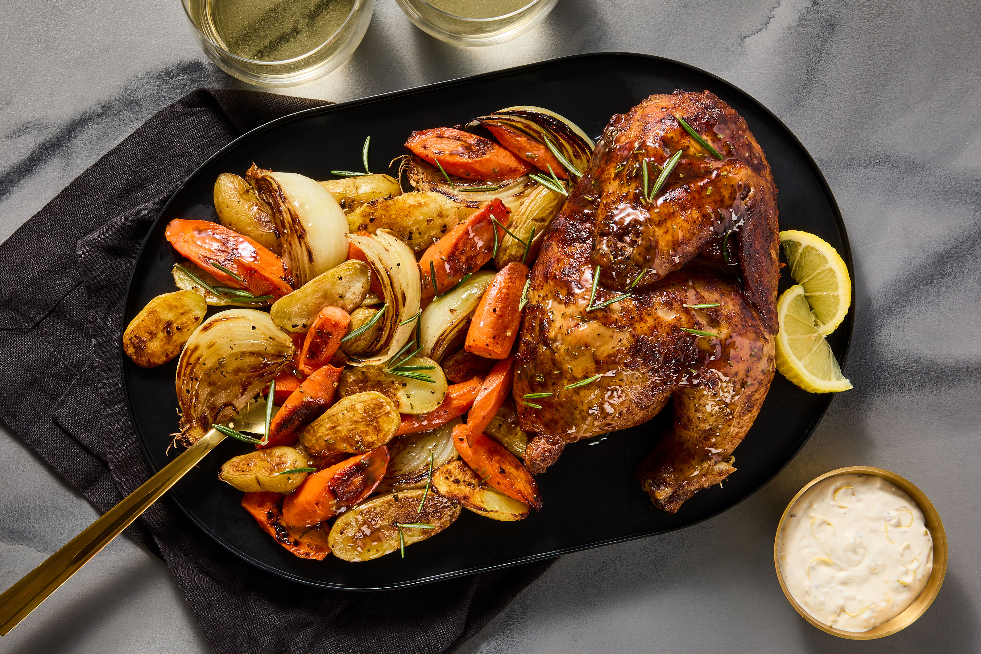 Maple-Rosemary Roasted Half Chicken Recipe | HelloFresh
