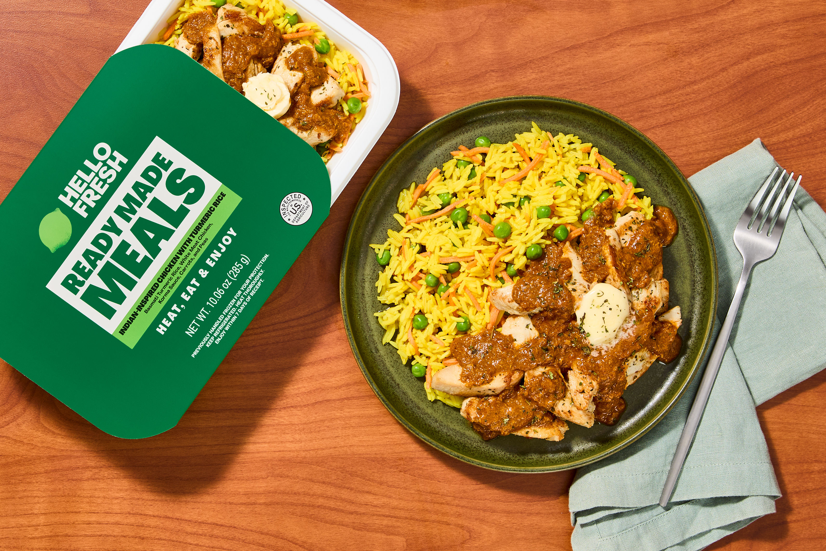 Indian-Inspired Chicken with Turmeric Rice Recipe | HelloFresh