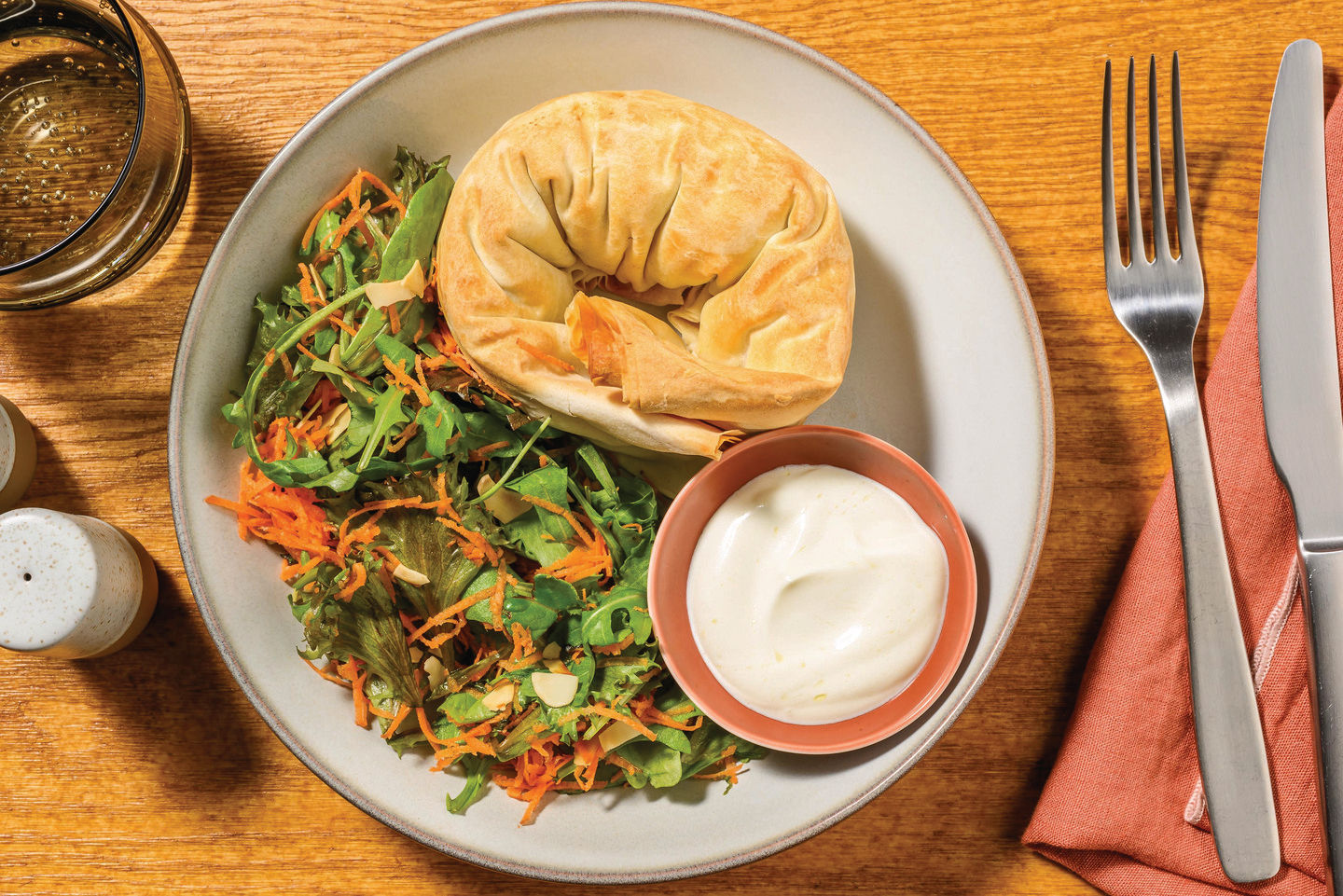 Beef Borek Filo Snail & Garlic Yoghurt Recipe | HelloFresh