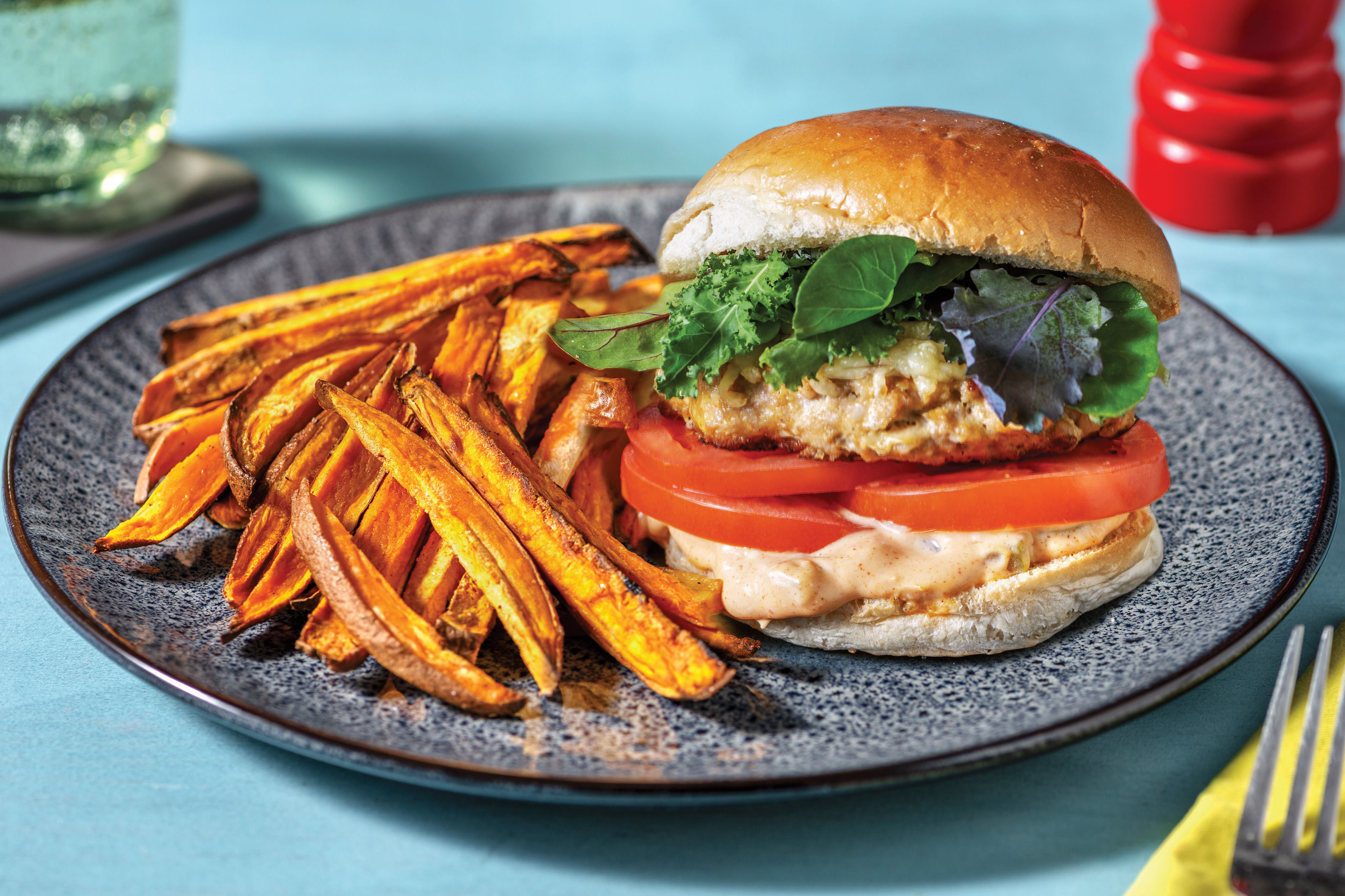 Paddy's Extra Cheesy Spiced Pork Burger Recipe | HelloFresh