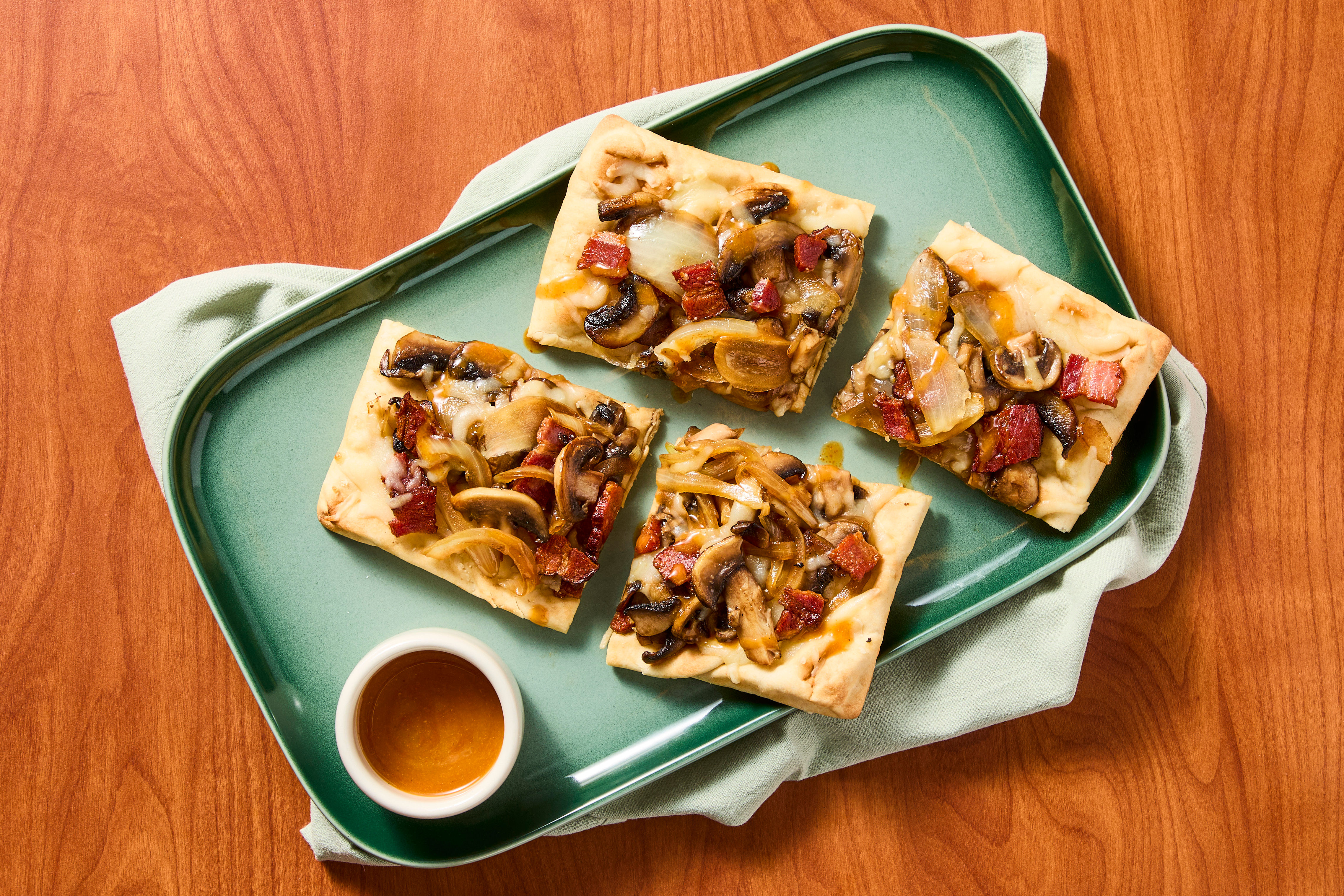 Crispy Bacon & Mushroom Flatbreads Recipe | HelloFresh