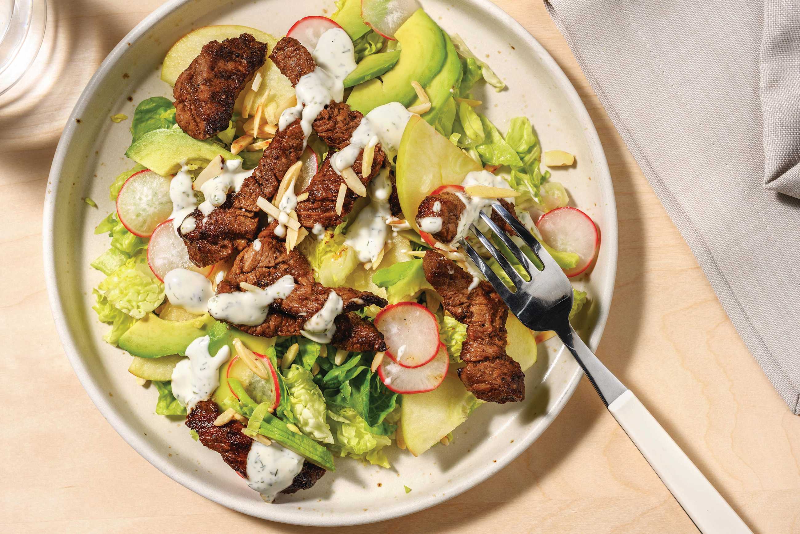 Honey-Glazed Beef & Avocado Salad Recipe | HelloFresh