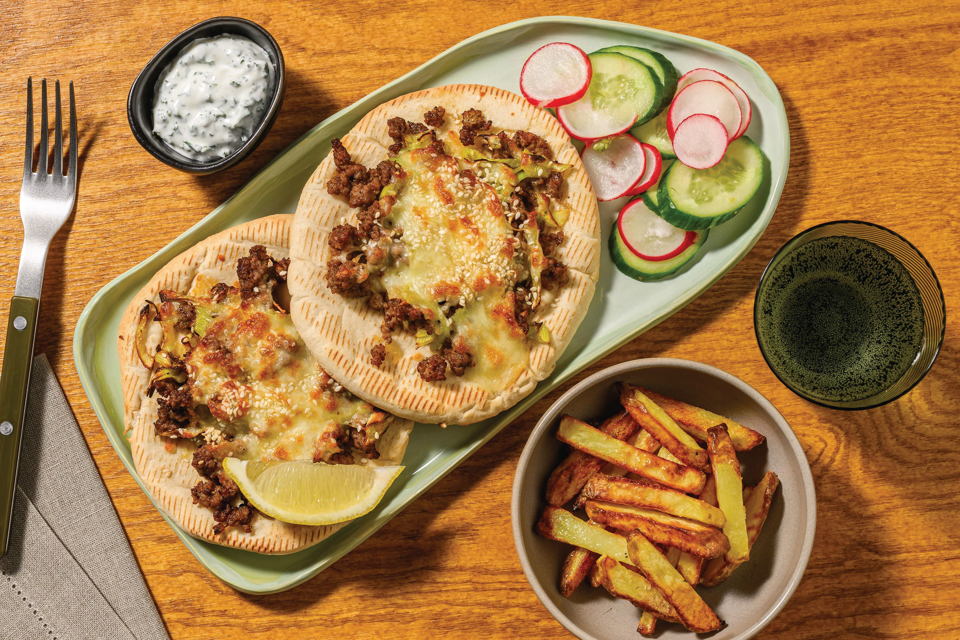 Cheesy Middle Eastern Lamb Manoush Recipe | HelloFresh