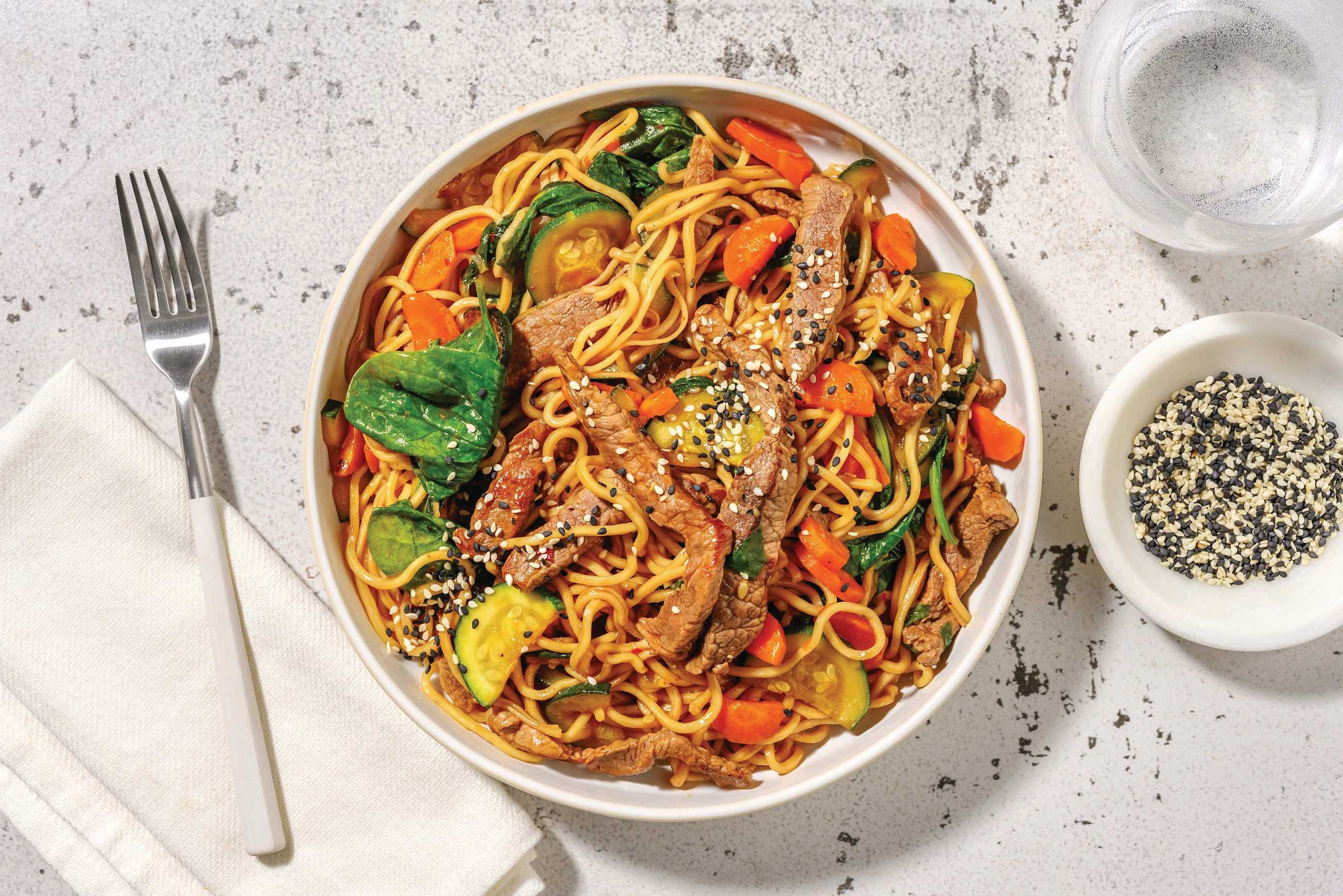 Sweet Chilli Beef Noodle Stir-Fry Recipe | HelloFresh
