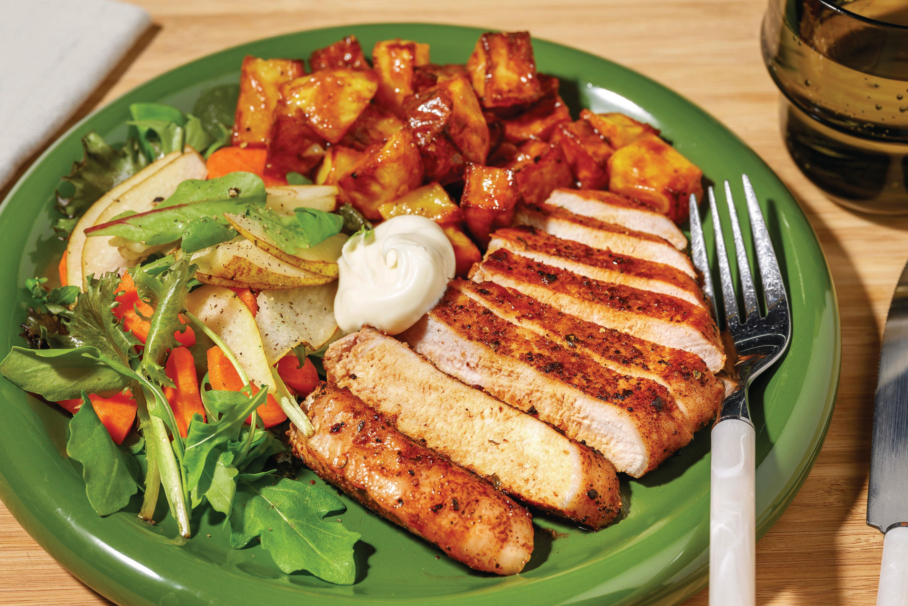 Spiced Pork Steaks & Soy-Ginger Potatoes Recipe | HelloFresh