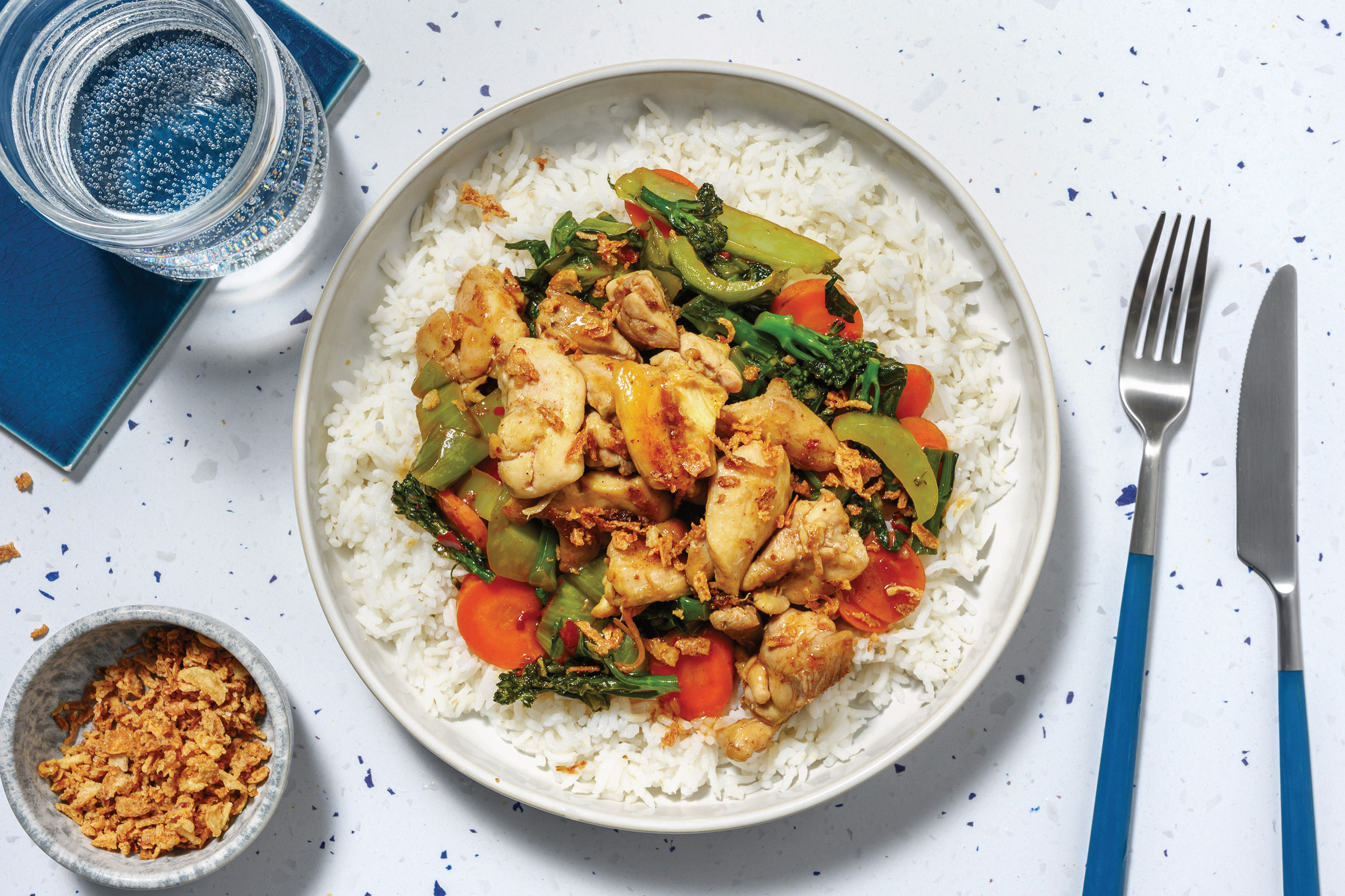 Sweet-Soy Chicken & Garlic Rice Recipe | HelloFresh