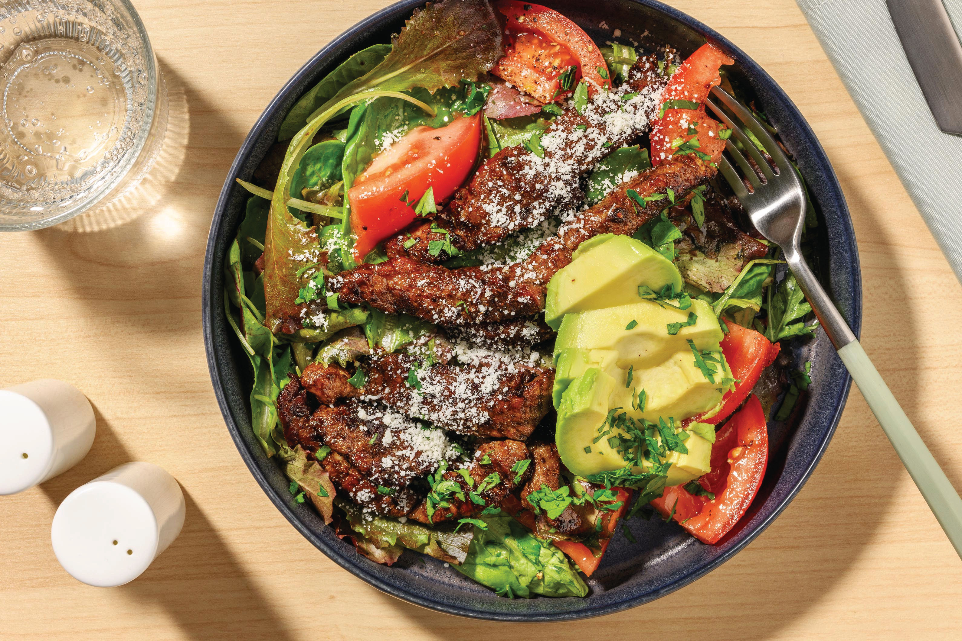 Balsamic Glazed Beef Strips & Tomato Salad Recipe | HelloFresh