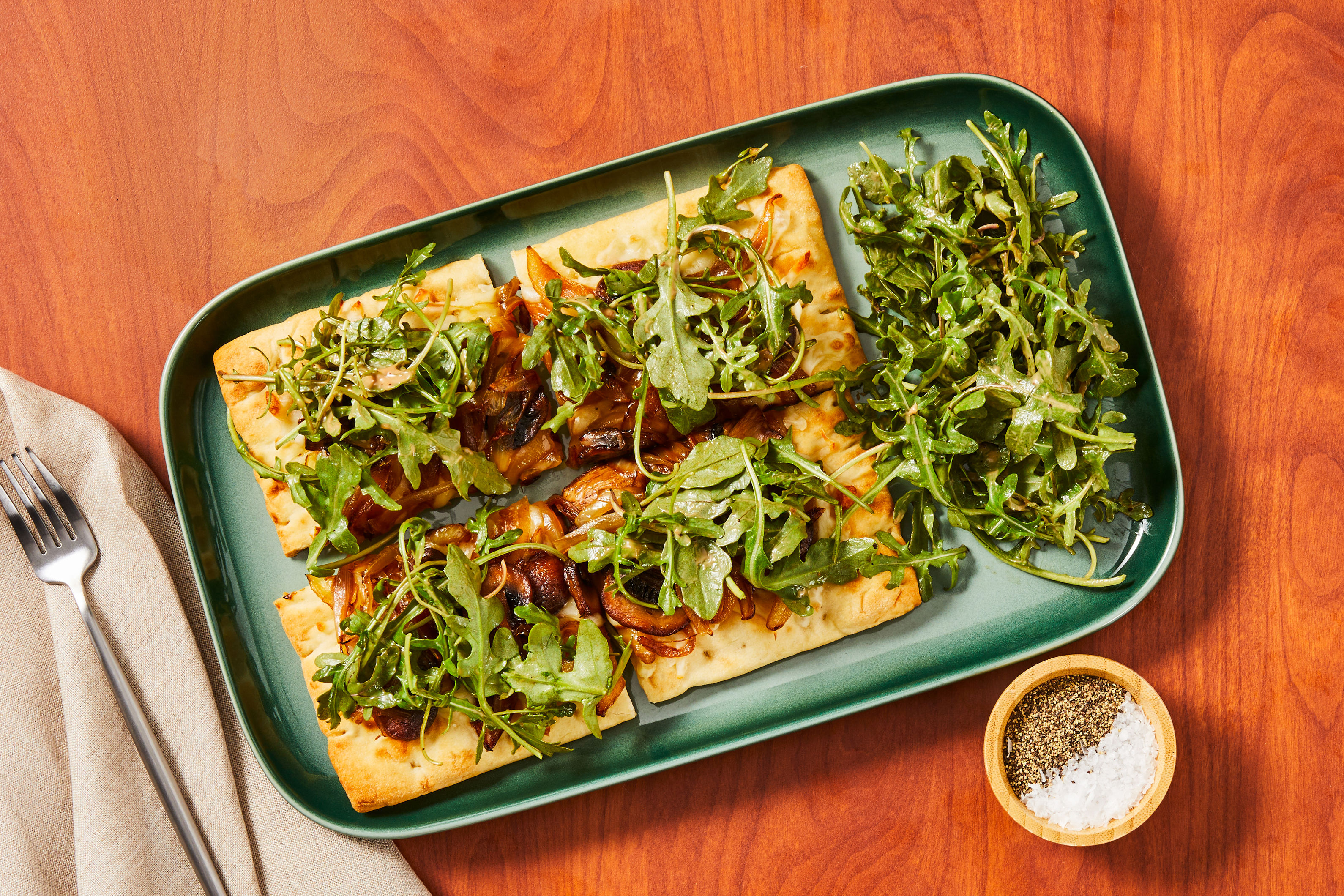 Caramelized Onion & Mushroom Flatbreads Recipe | HelloFresh