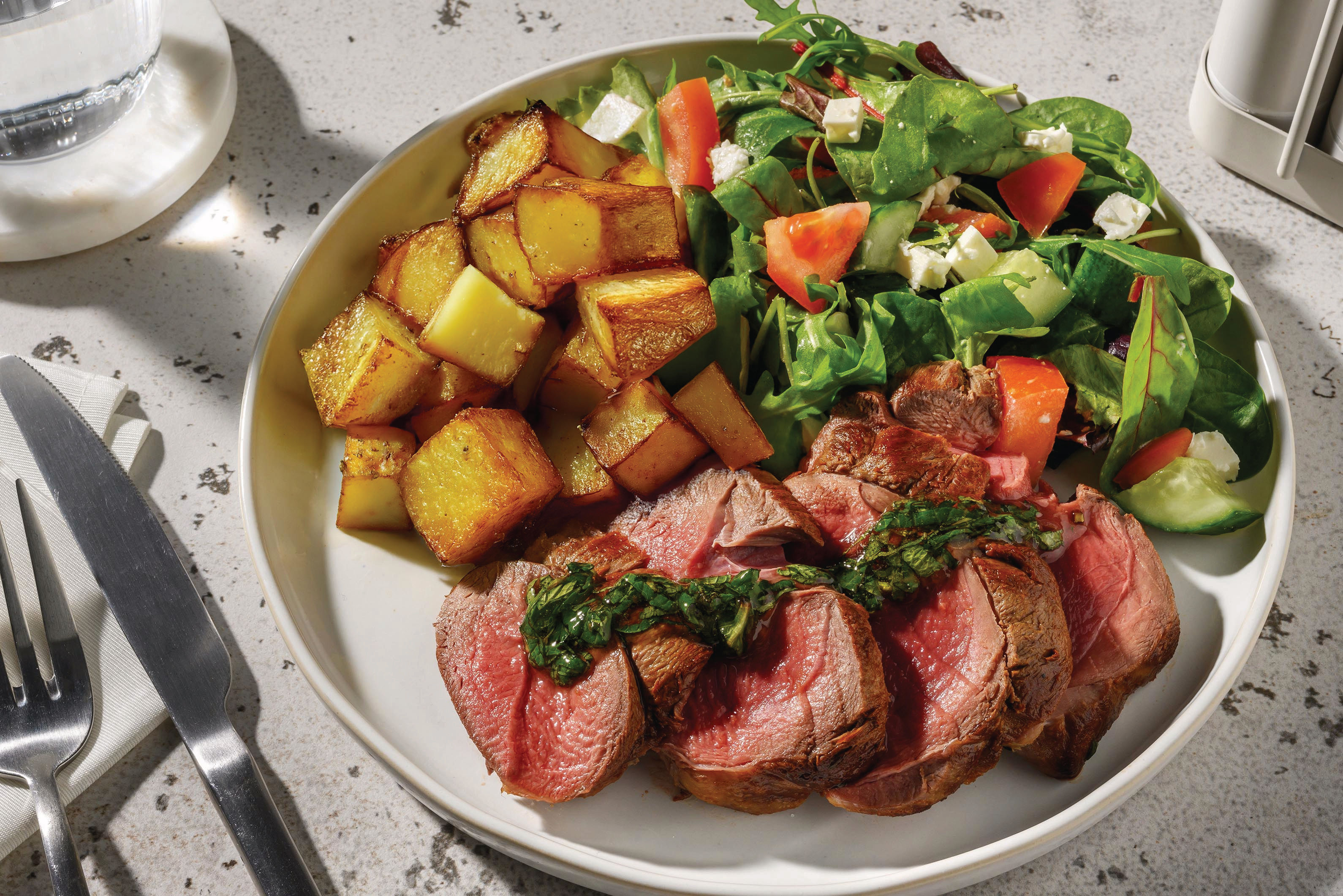 Rustic Roast Lamb & Mint Sauce Recipe | HelloFresh