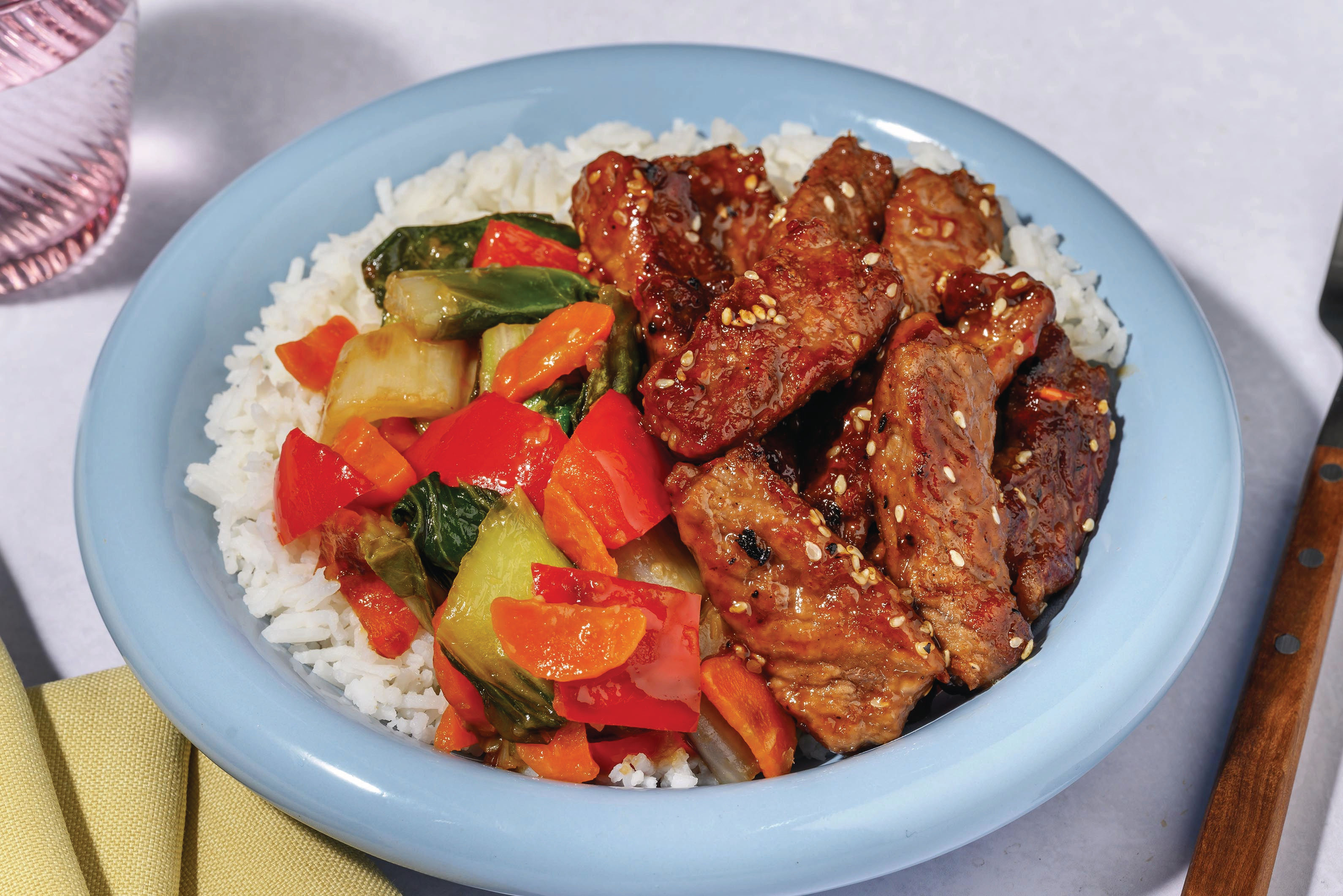 Sticky Sesame Prawn Bowl Recipe | HelloFresh