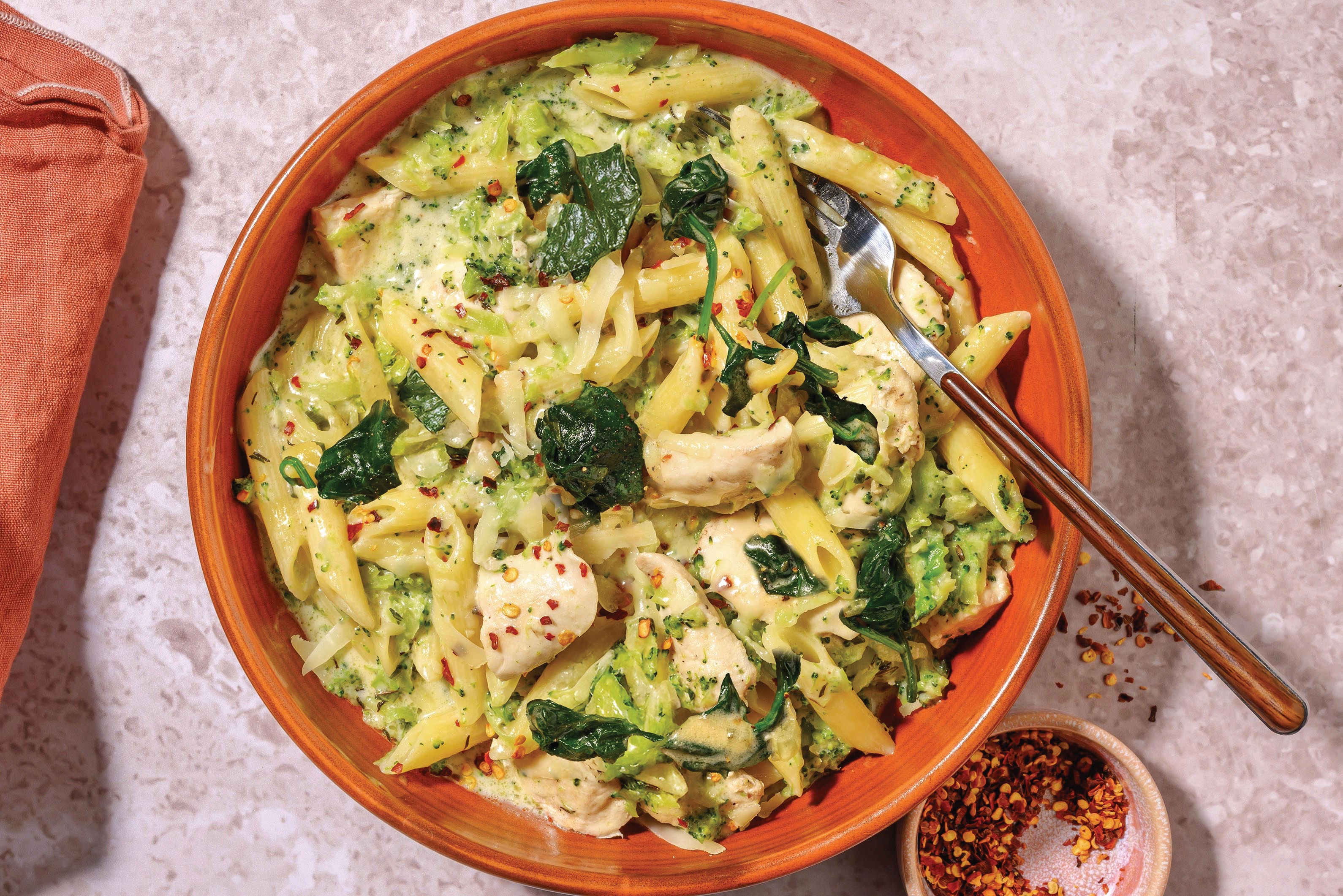 Nonna's Creamy Double Chicken & Broccoli Pasta Recipe | HelloFresh