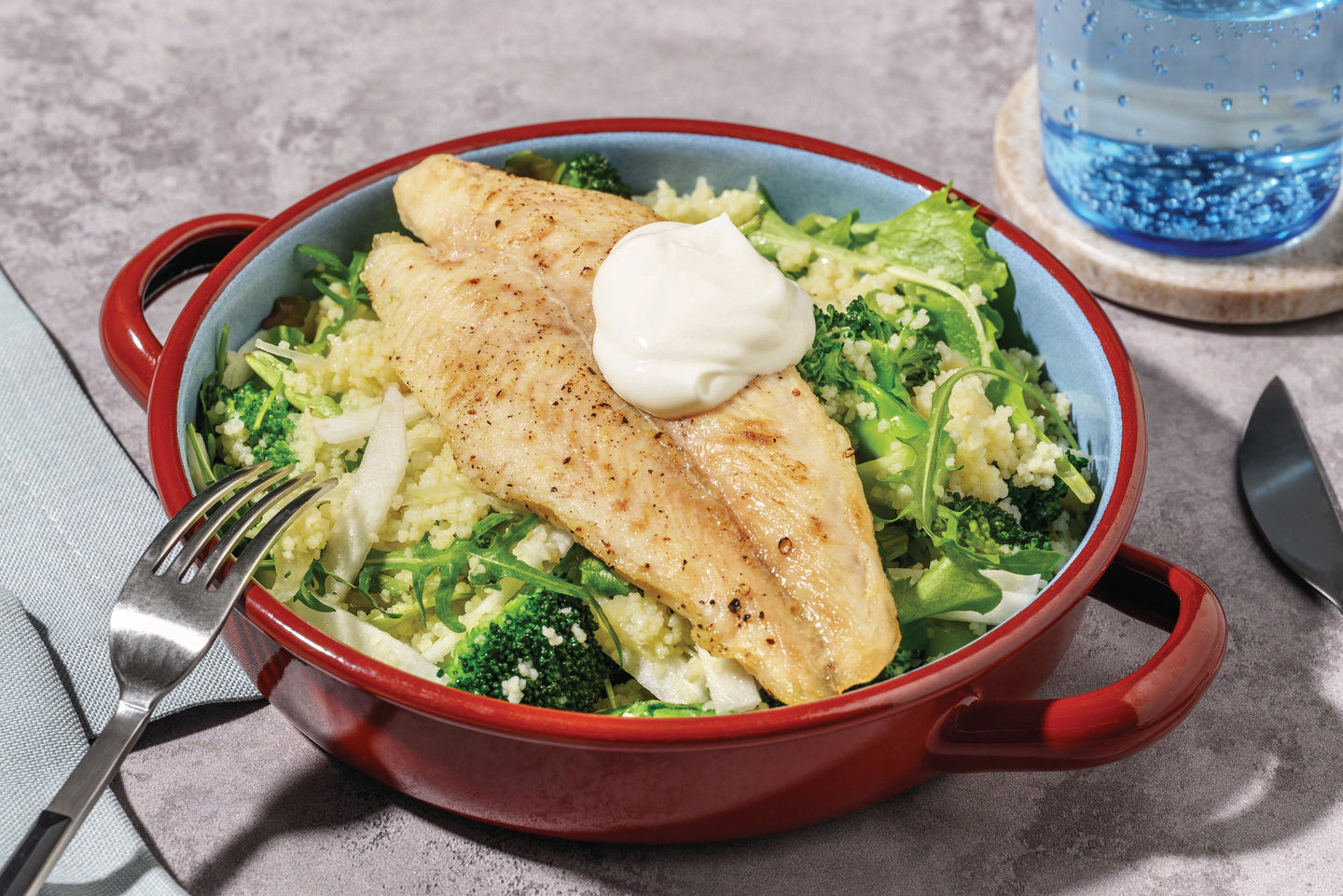 Honey-Garlic White Fish & Couscous Recipe | HelloFresh