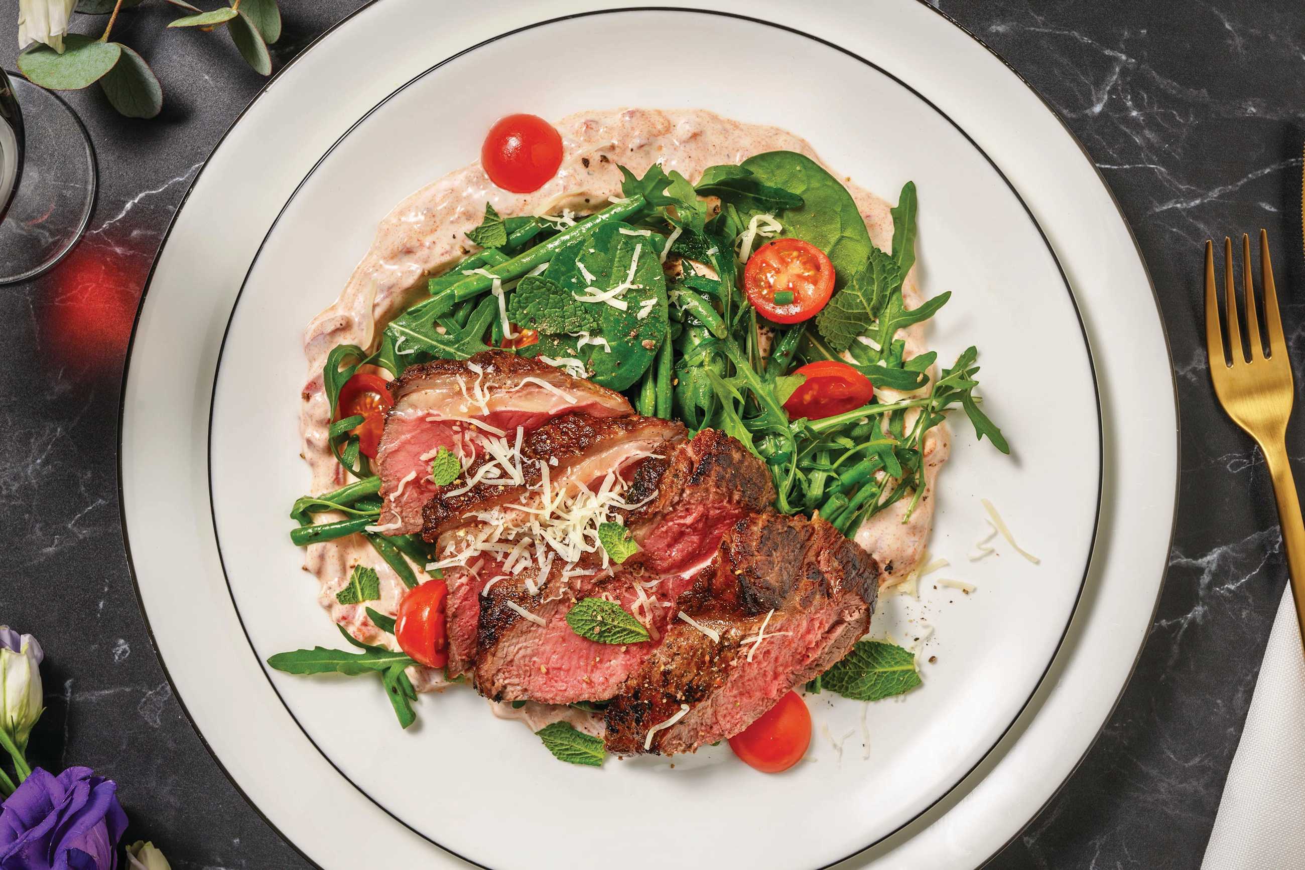 Roast Lamb & Smokey Capsicum Yoghurt Recipe | HelloFresh
