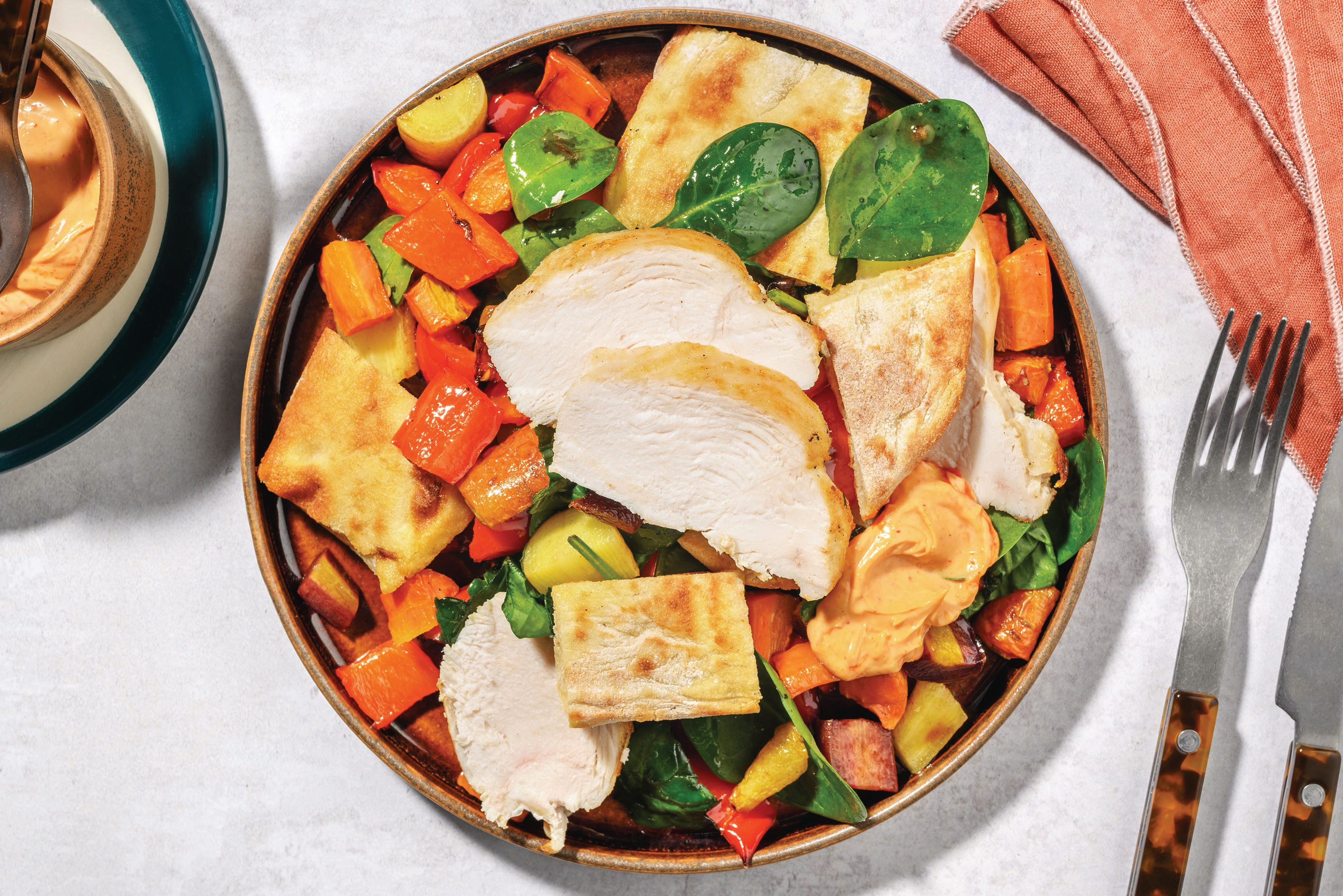 Double Tex-Mex Chicken & Roast Veggie Toss Recipe | HelloFresh