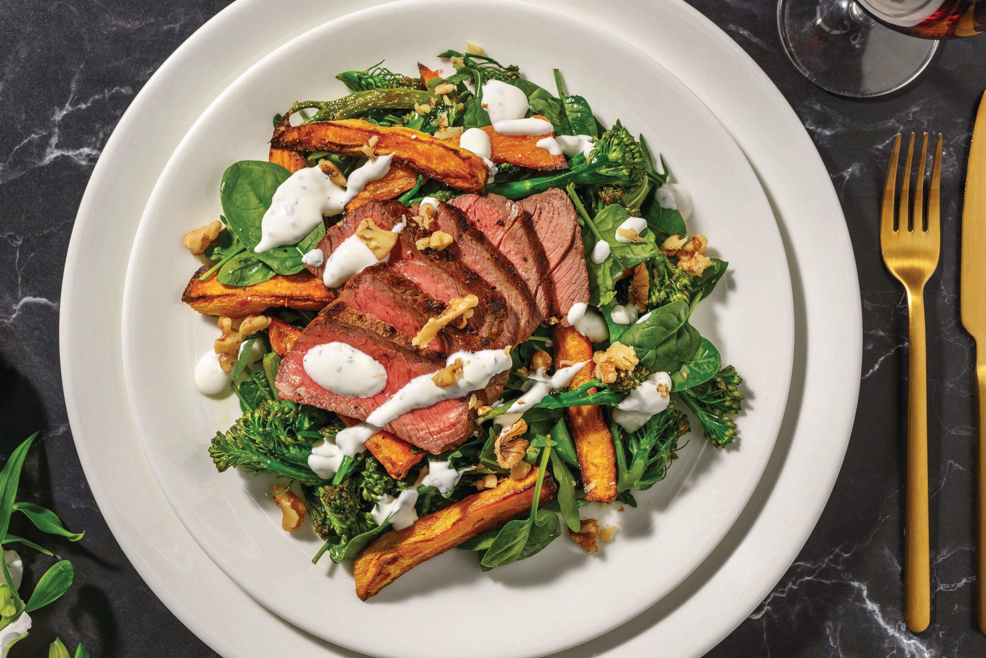Lean Beef Fillet & Baby Broccoli Salad Recipe | HelloFresh
