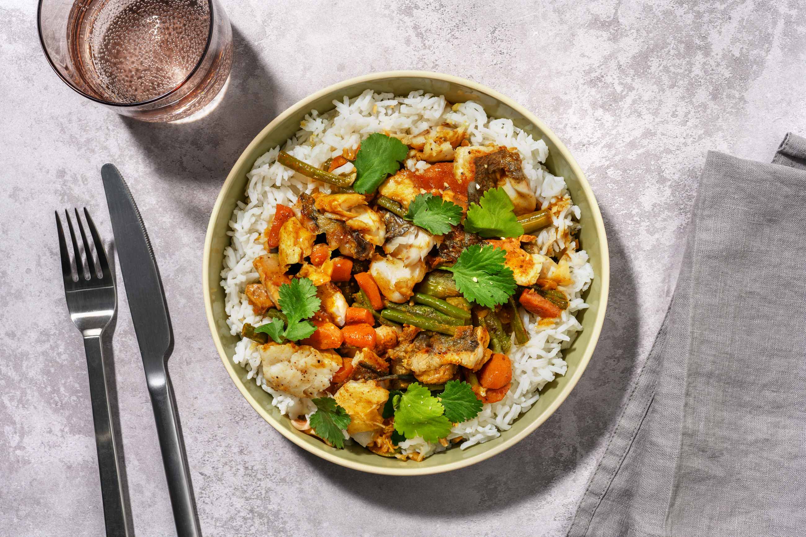 Golden Coconut Fish & Veggie Curry Recipe | HelloFresh