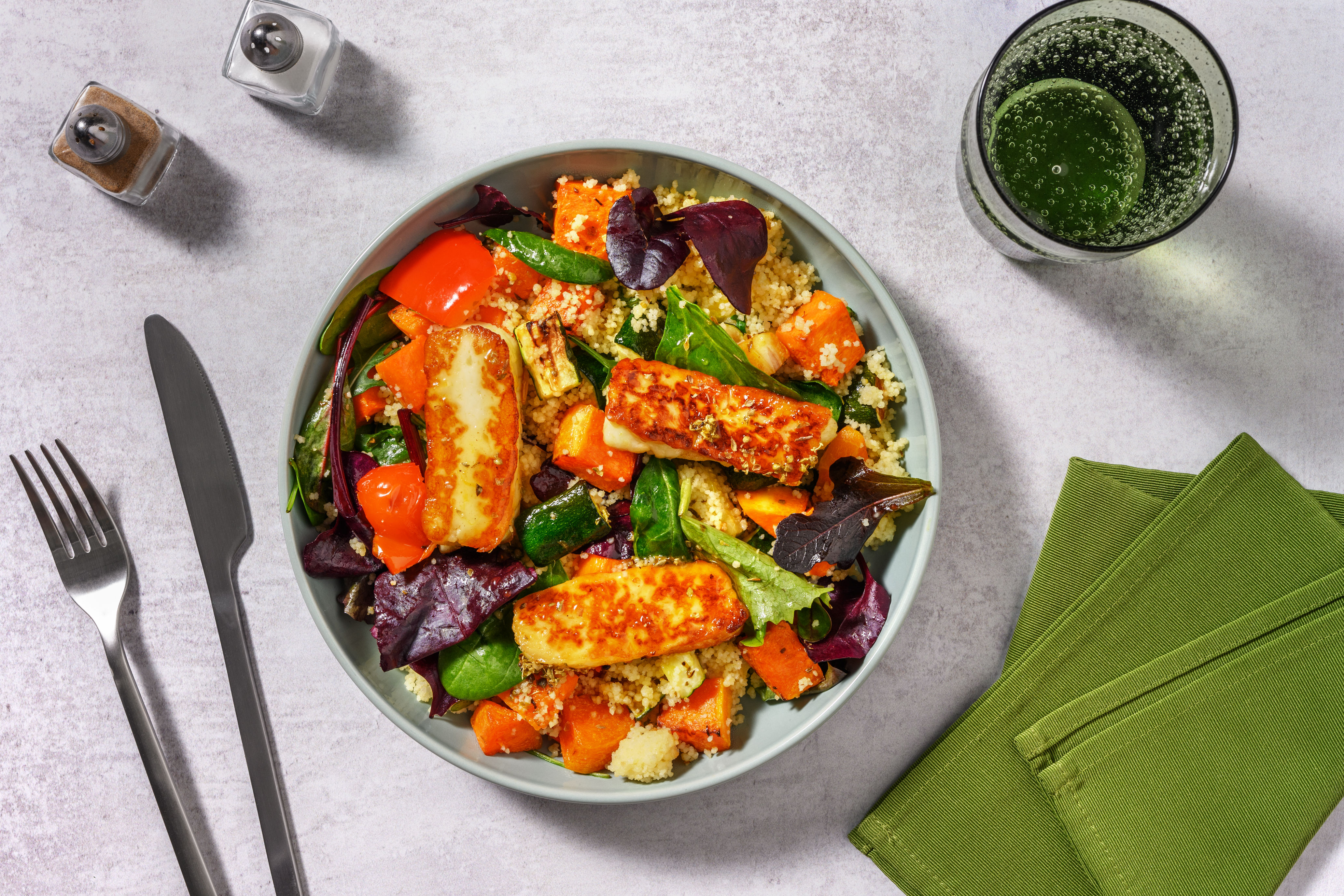 Cheesy Greek-Style Honey & Oregano Halloumi Recipe | HelloFresh