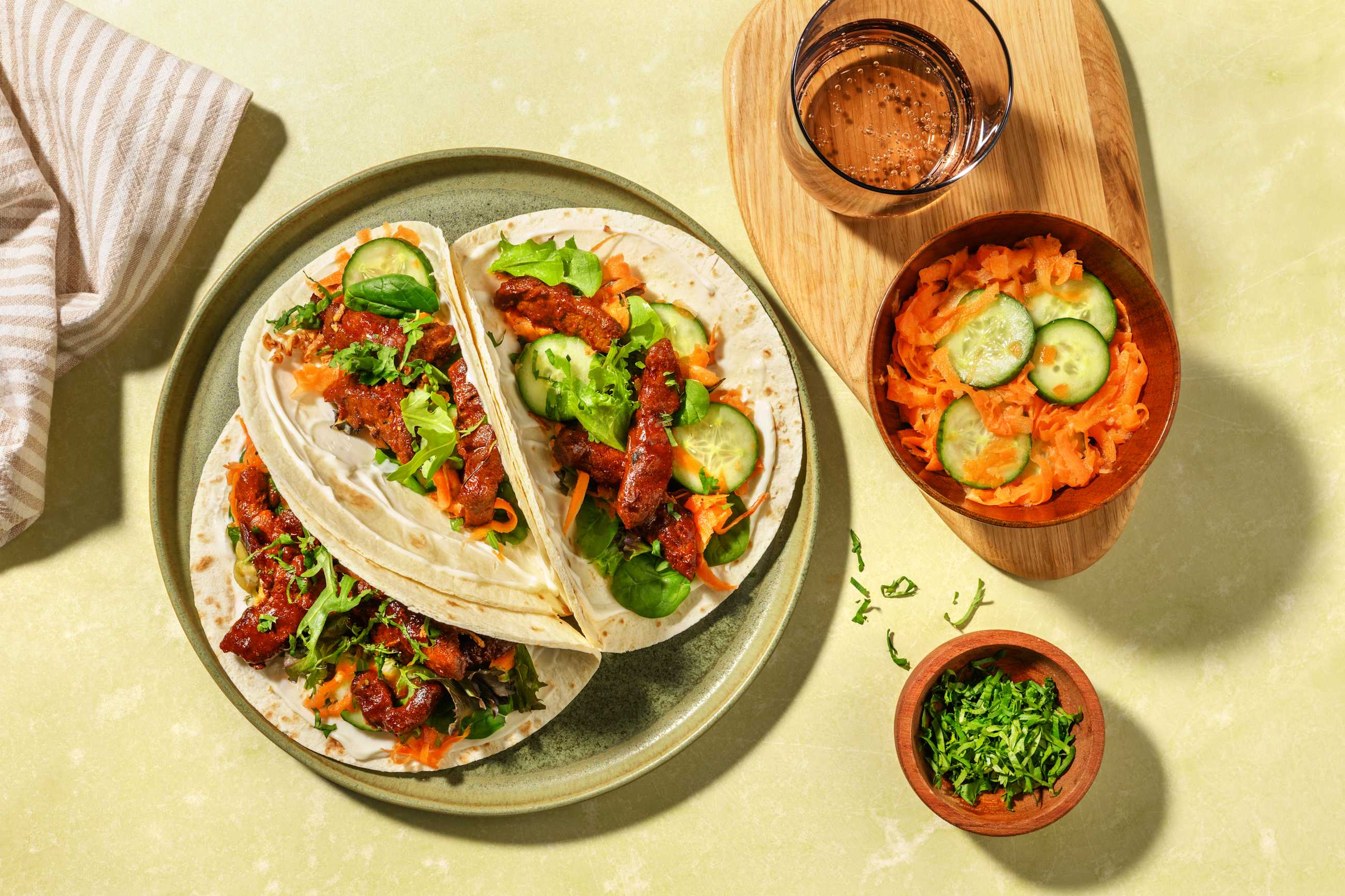 HelloHero: Thai Sticky Glazed Beef Tacos Recipe | HelloFresh