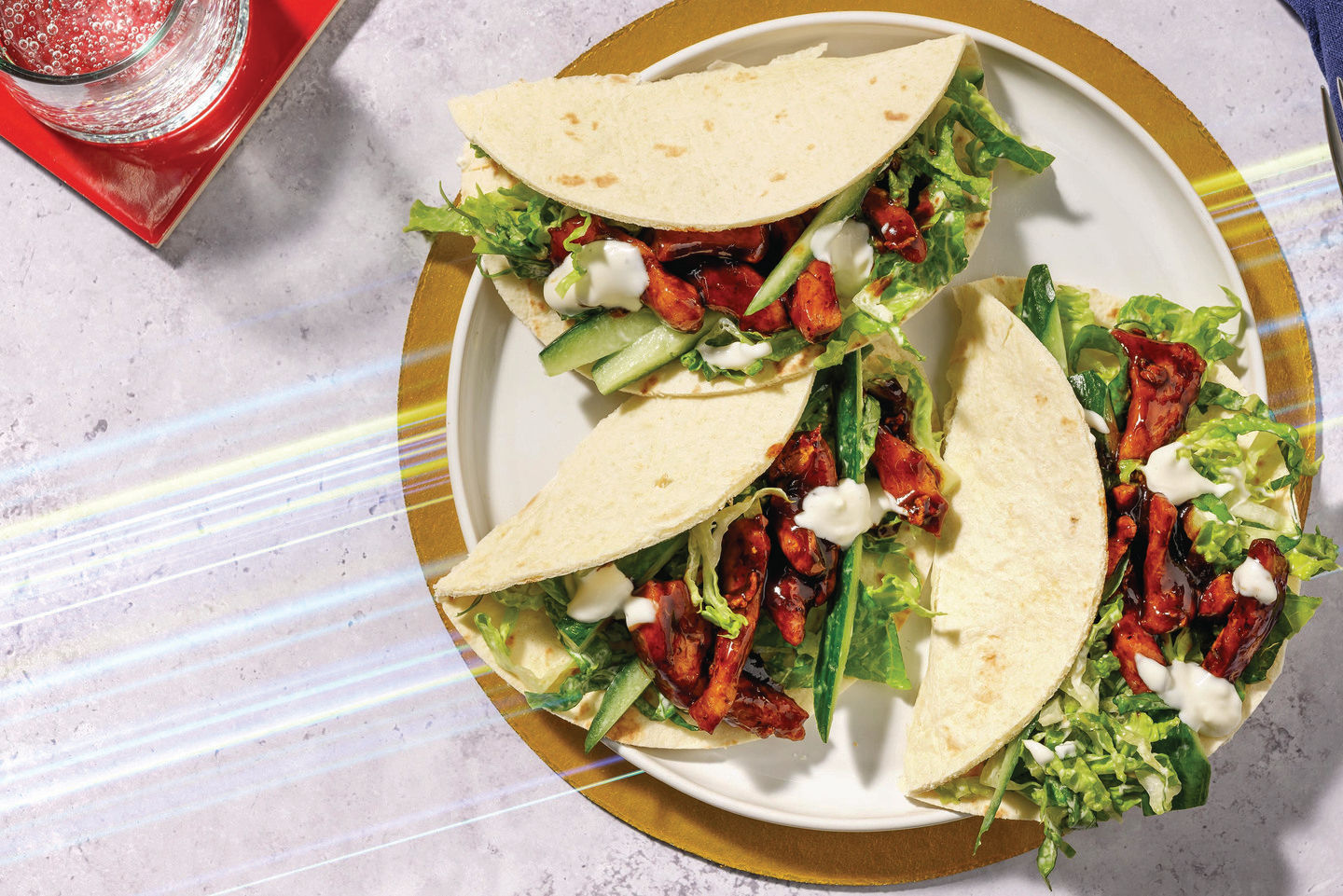 Fast Double Hoisin Chicken & Cos Salad Tacos Recipe | HelloFresh