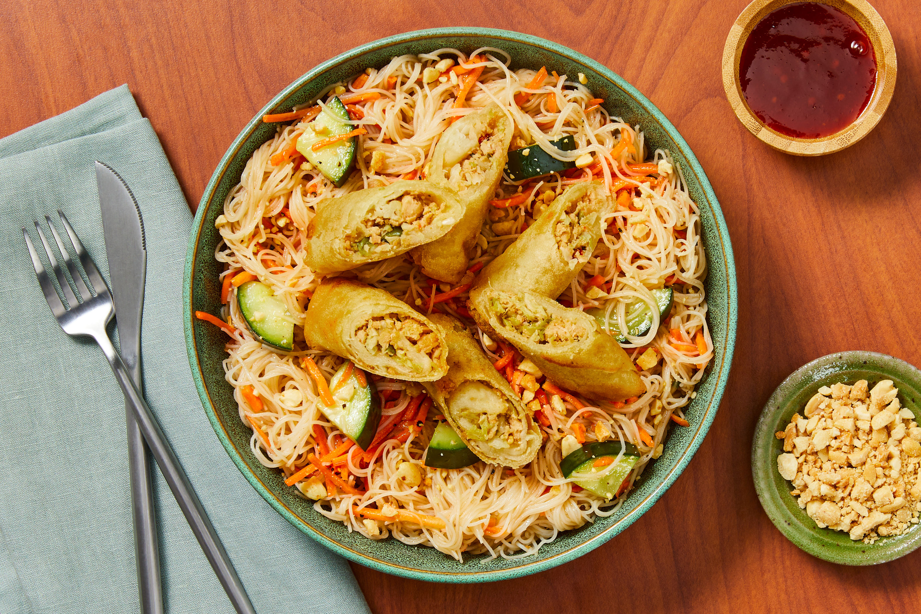 Chicken Spring Roll & Vermicelli Bowls Recipe | HelloFresh