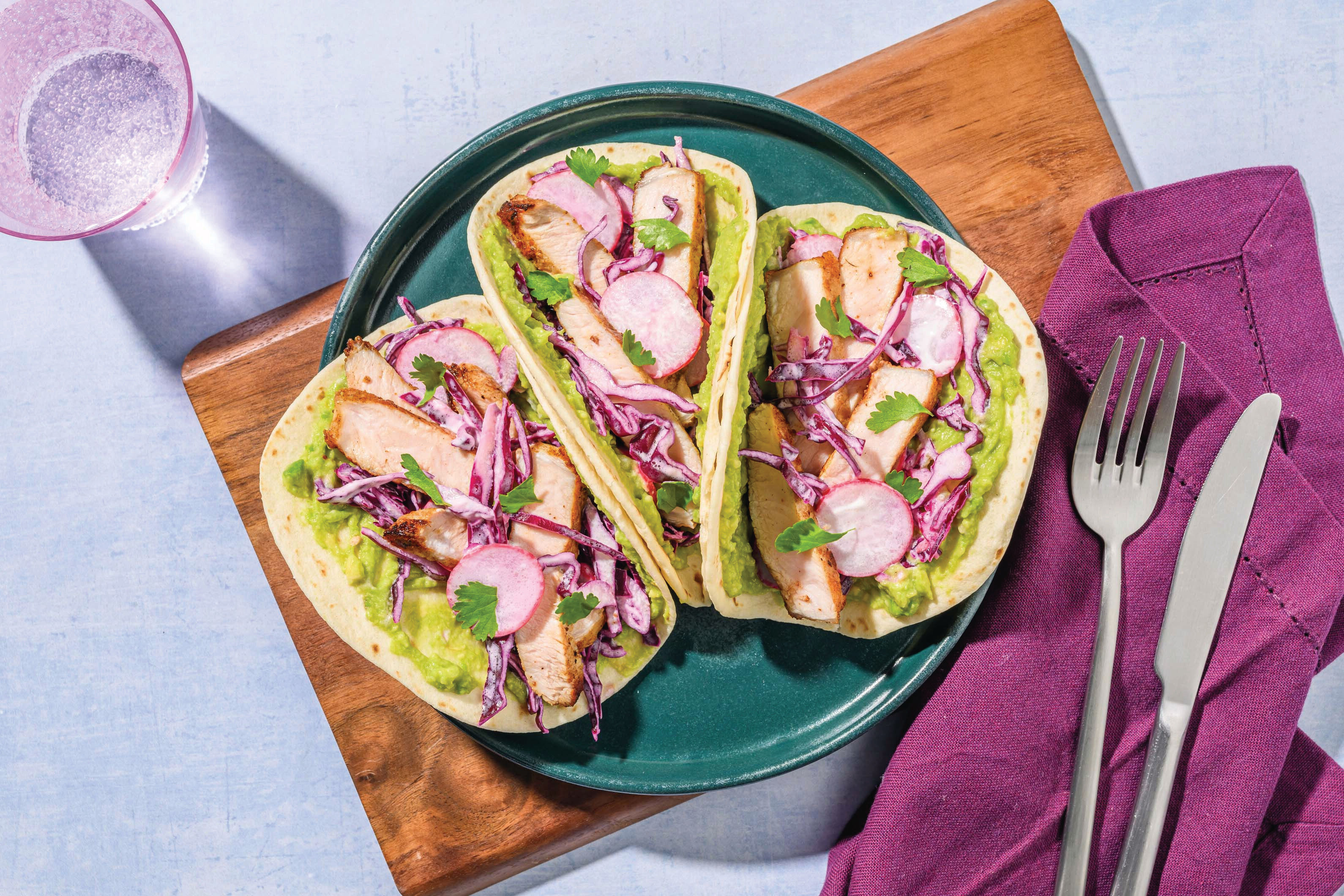 Mexican Seared Pork Tacos & Avo Smash Recipe | HelloFresh