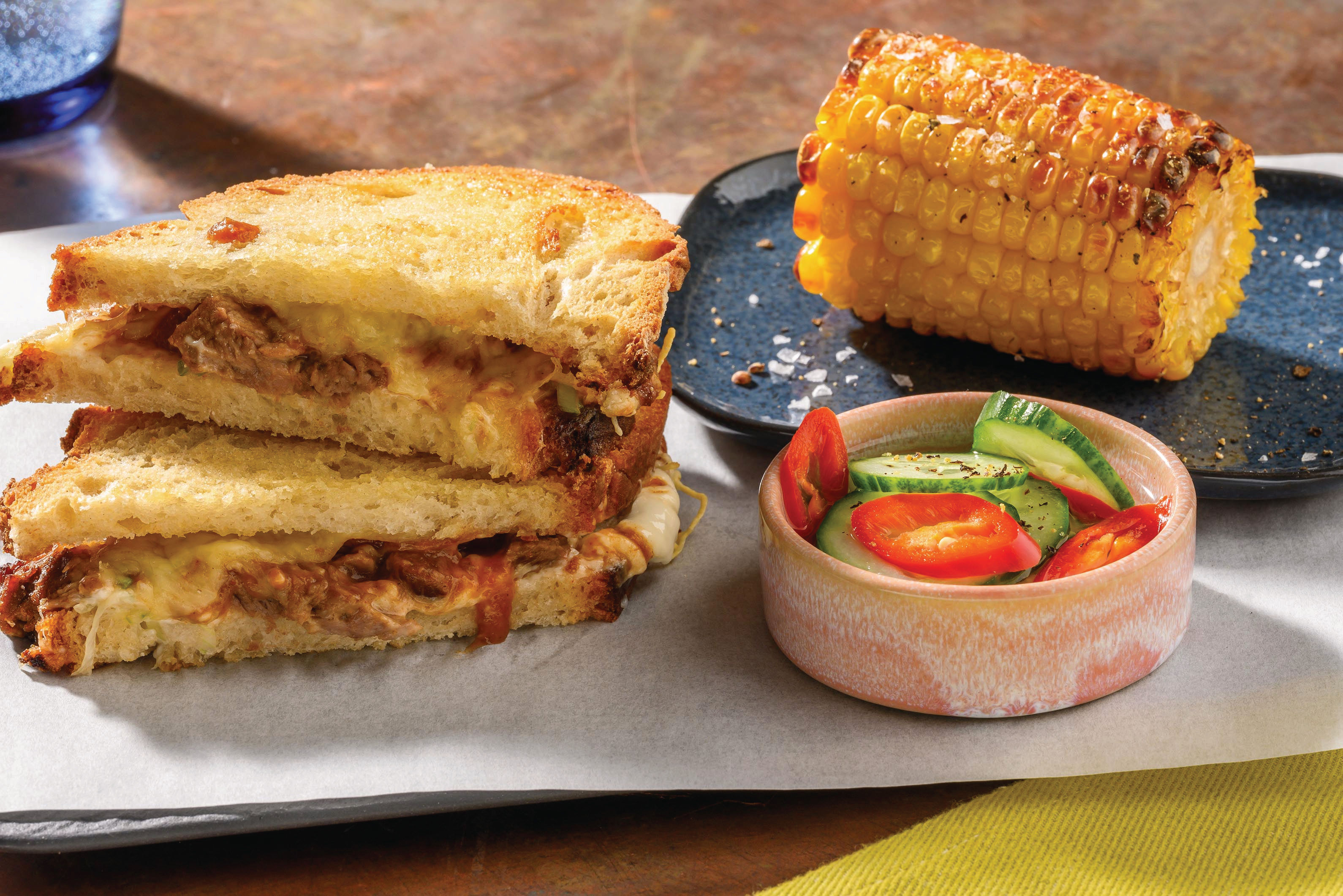 Cheesy Beef Brisket Sourdough Toastie Recipe | HelloFresh