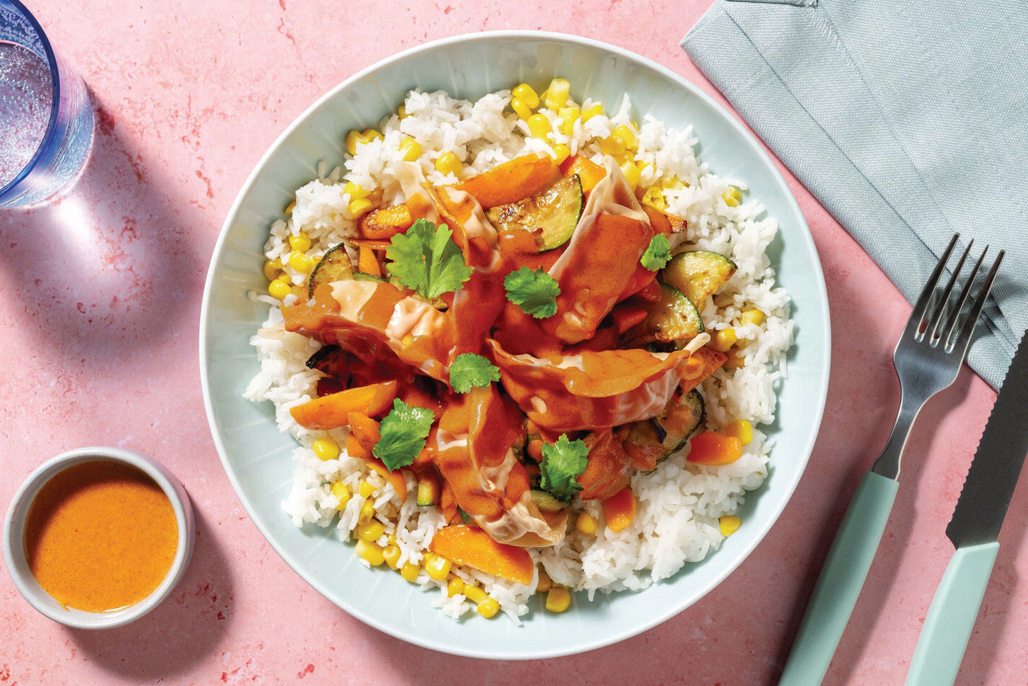 Easy Veggie Gyoza & Curry Sauce Recipe | HelloFresh