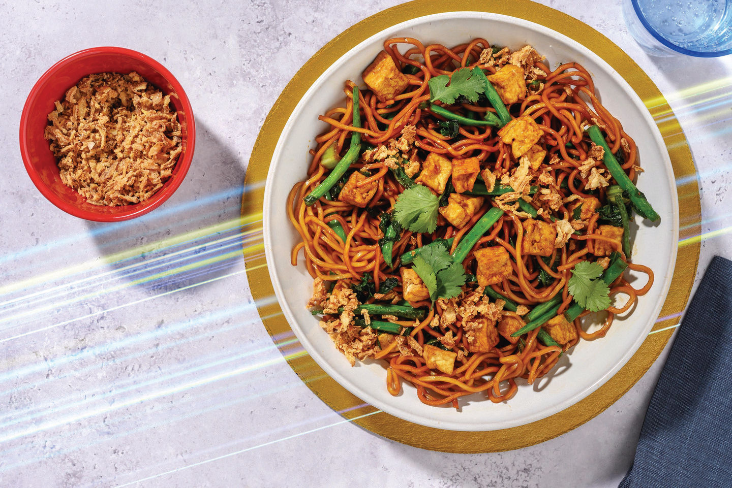 Turbo Chicken, Tofu & Veggie Noodle Stir-Fry Recipe | HelloFresh