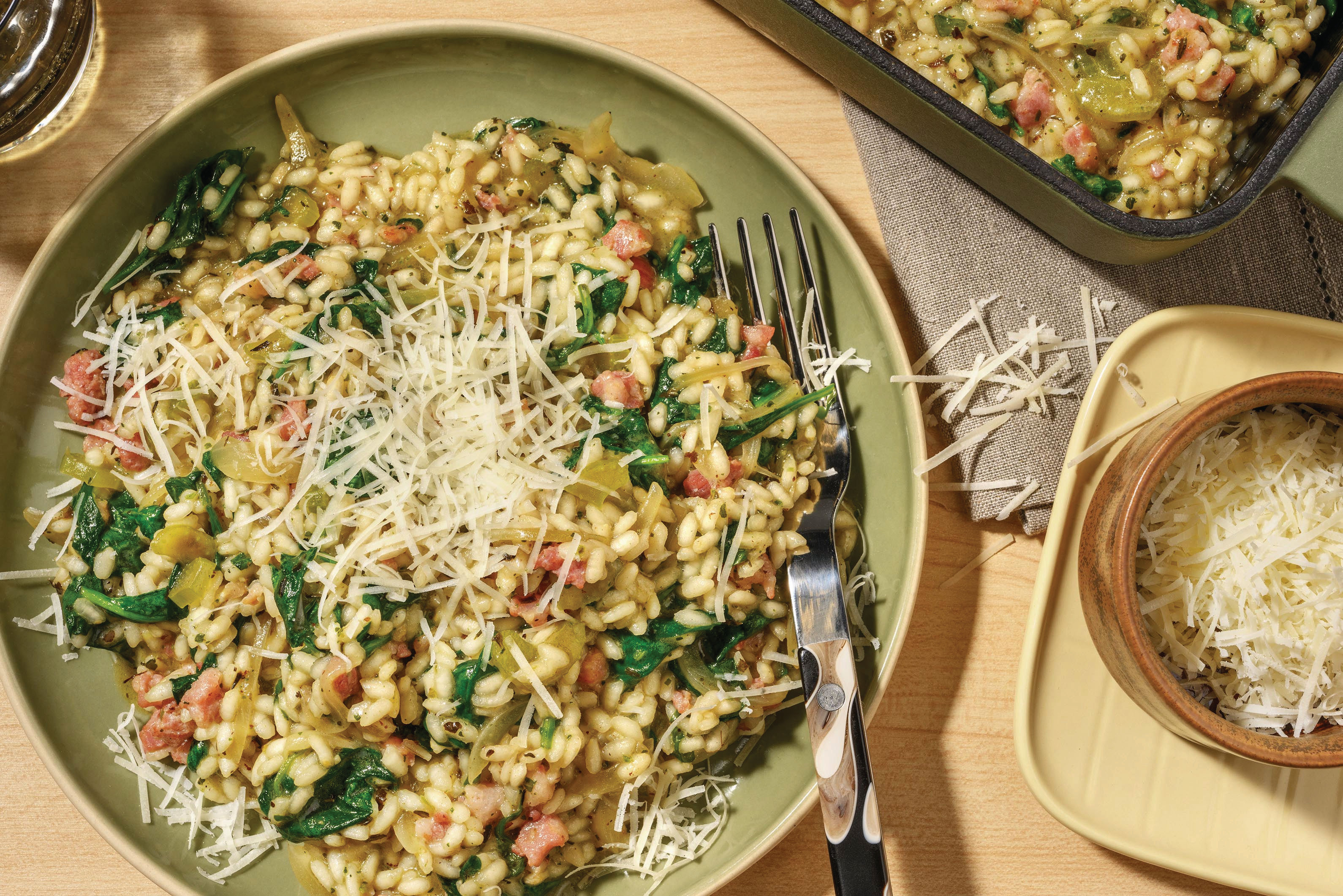 Basil Pesto & Plant-Based Mince Risotto Recipe | HelloFresh