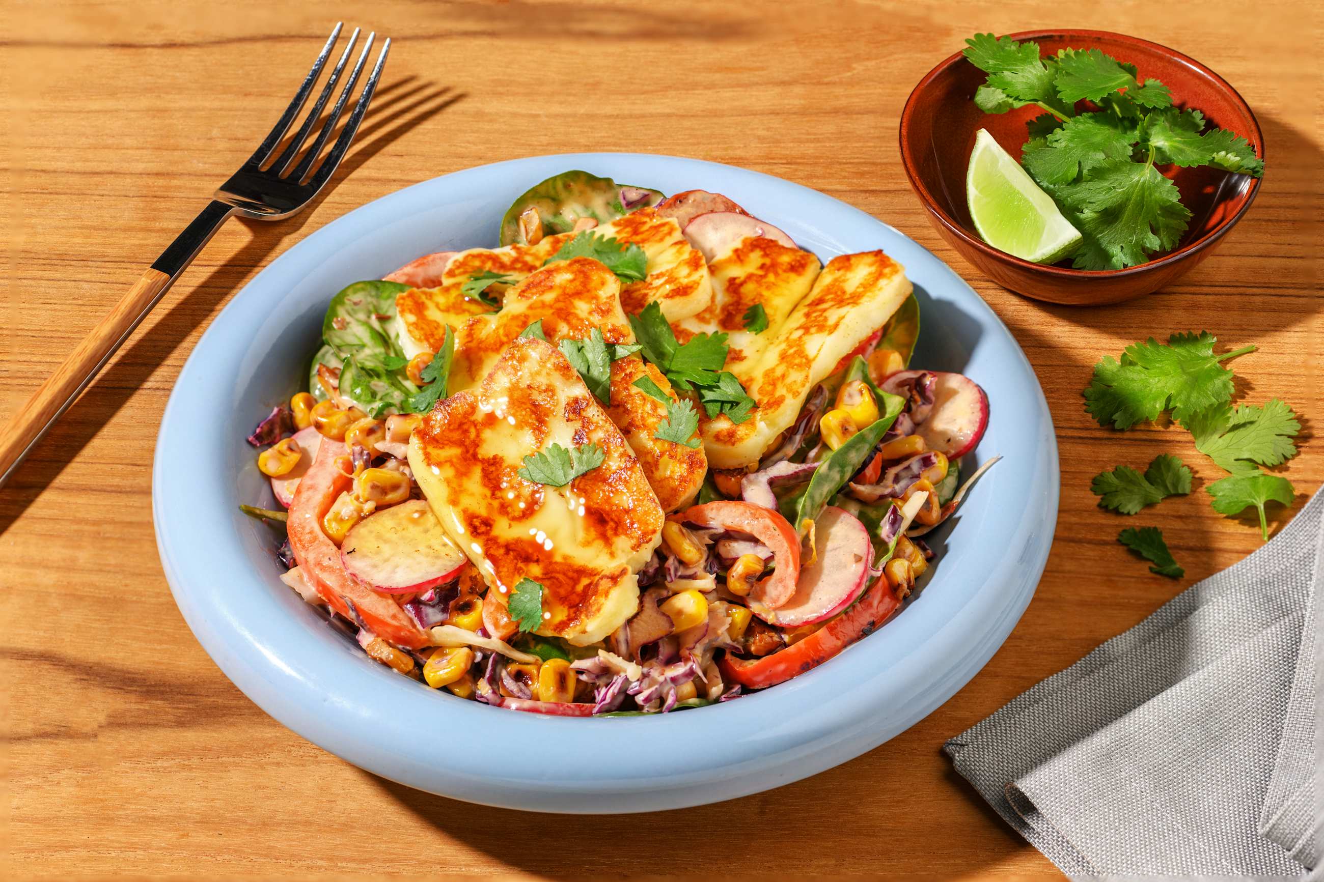 Honey Halloumi & Cheesy Chipotle Slaw Bowl Recipe | HelloFresh