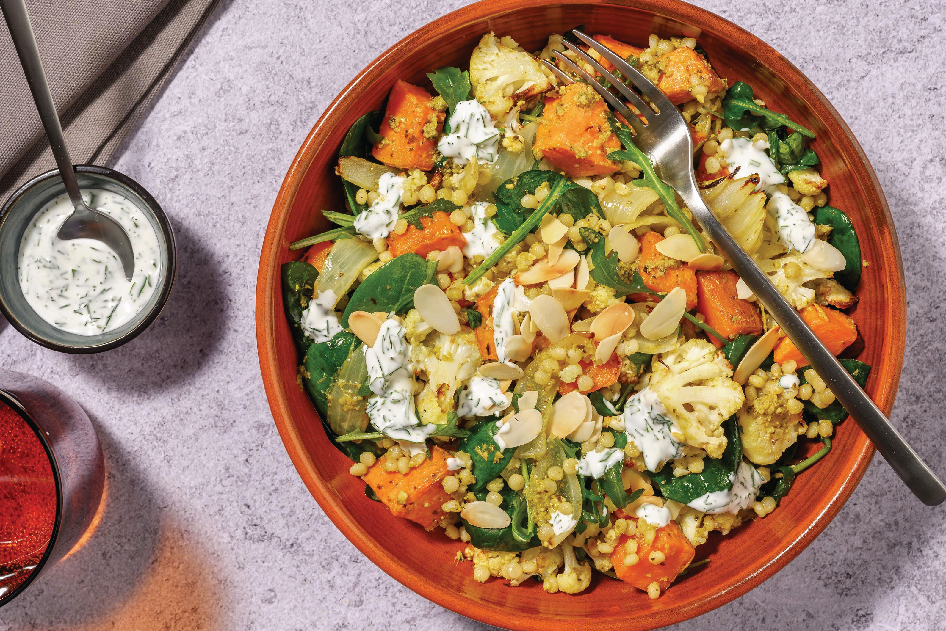 Roast Cauliflower & Pearl Couscous Bowl Recipe | HelloFresh
