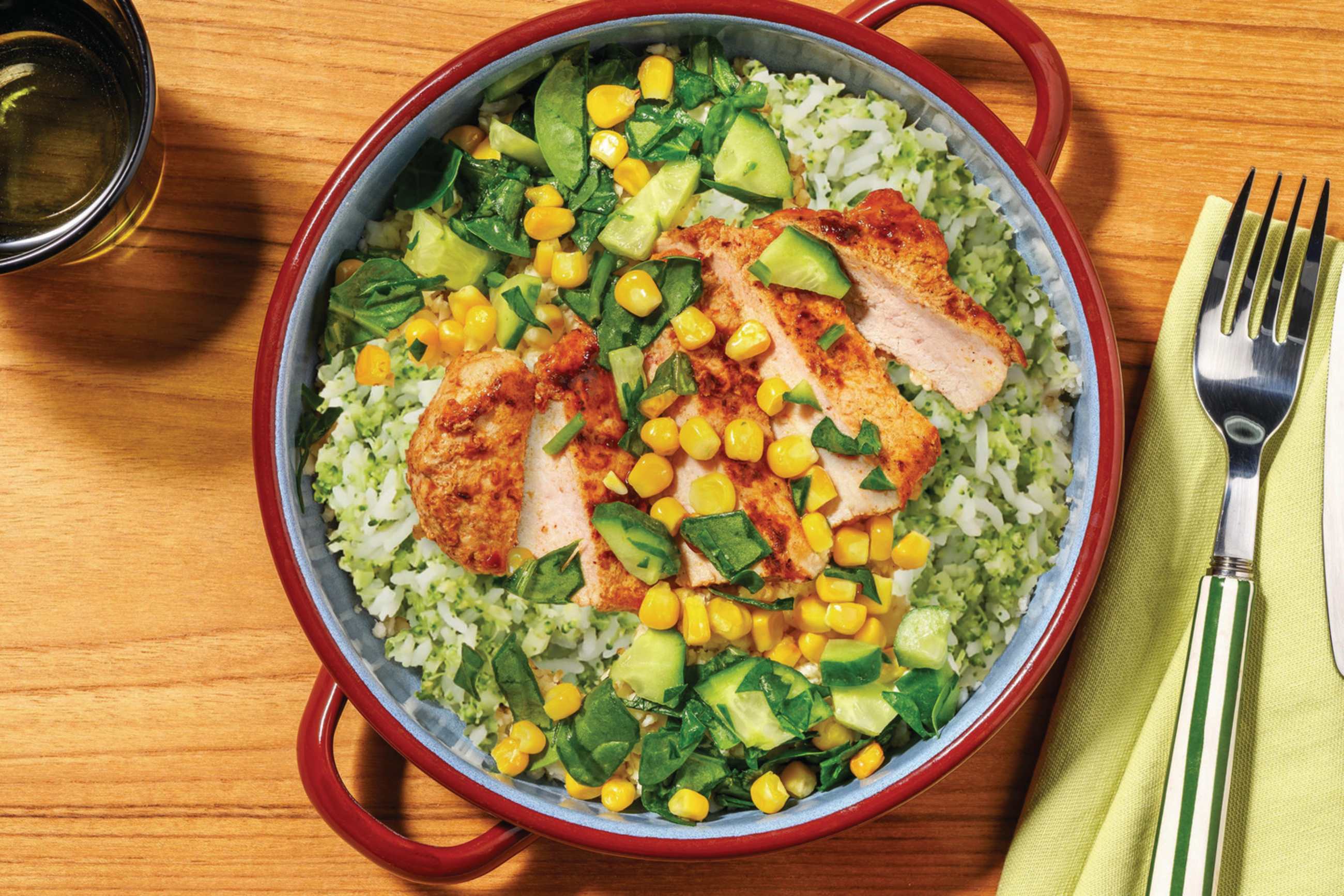 Chipotle-Glazed Double BBQ Pork & Corn Salsa Recipe | HelloFresh