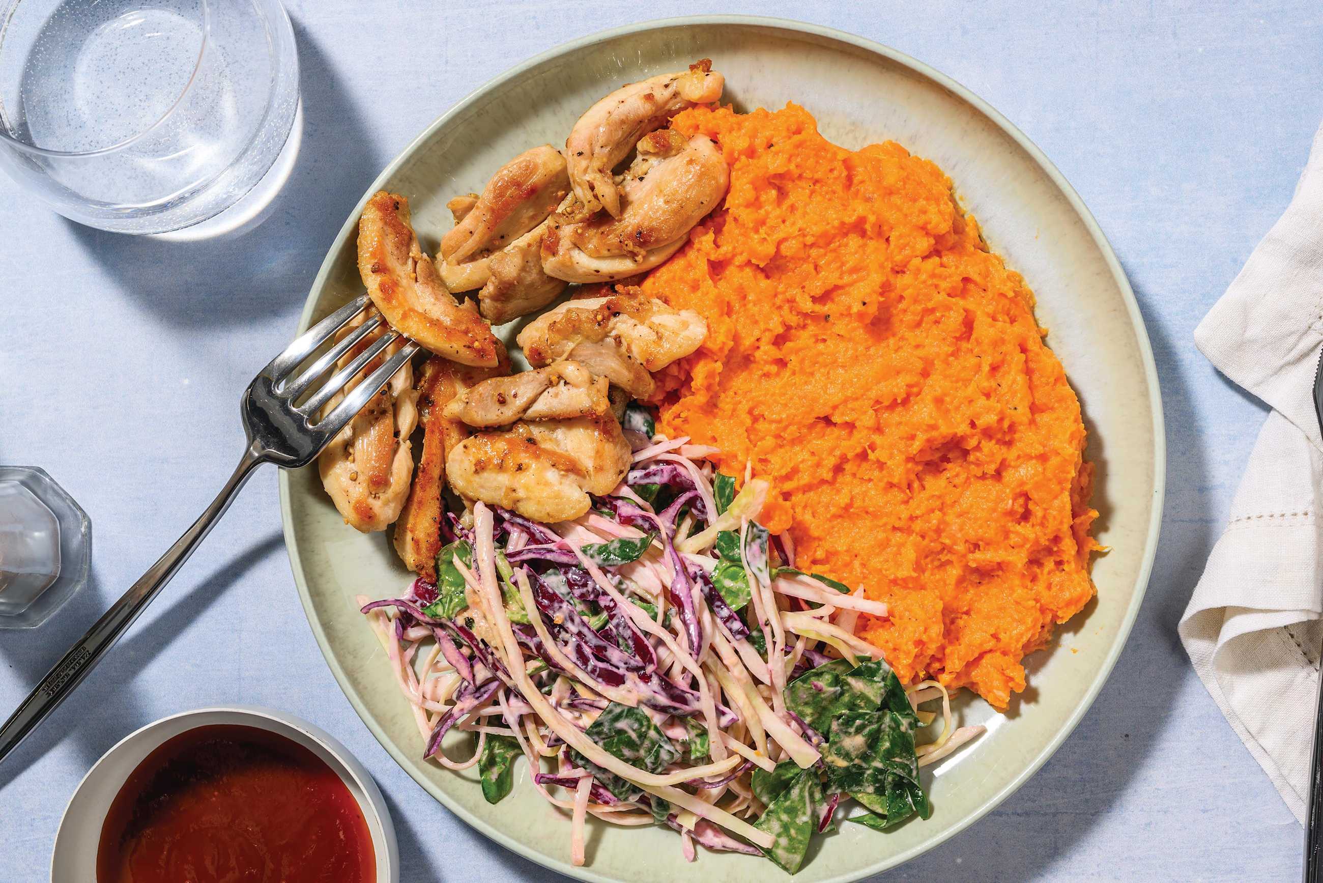 American Chicken & Kūmara Mash Recipe | HelloFresh