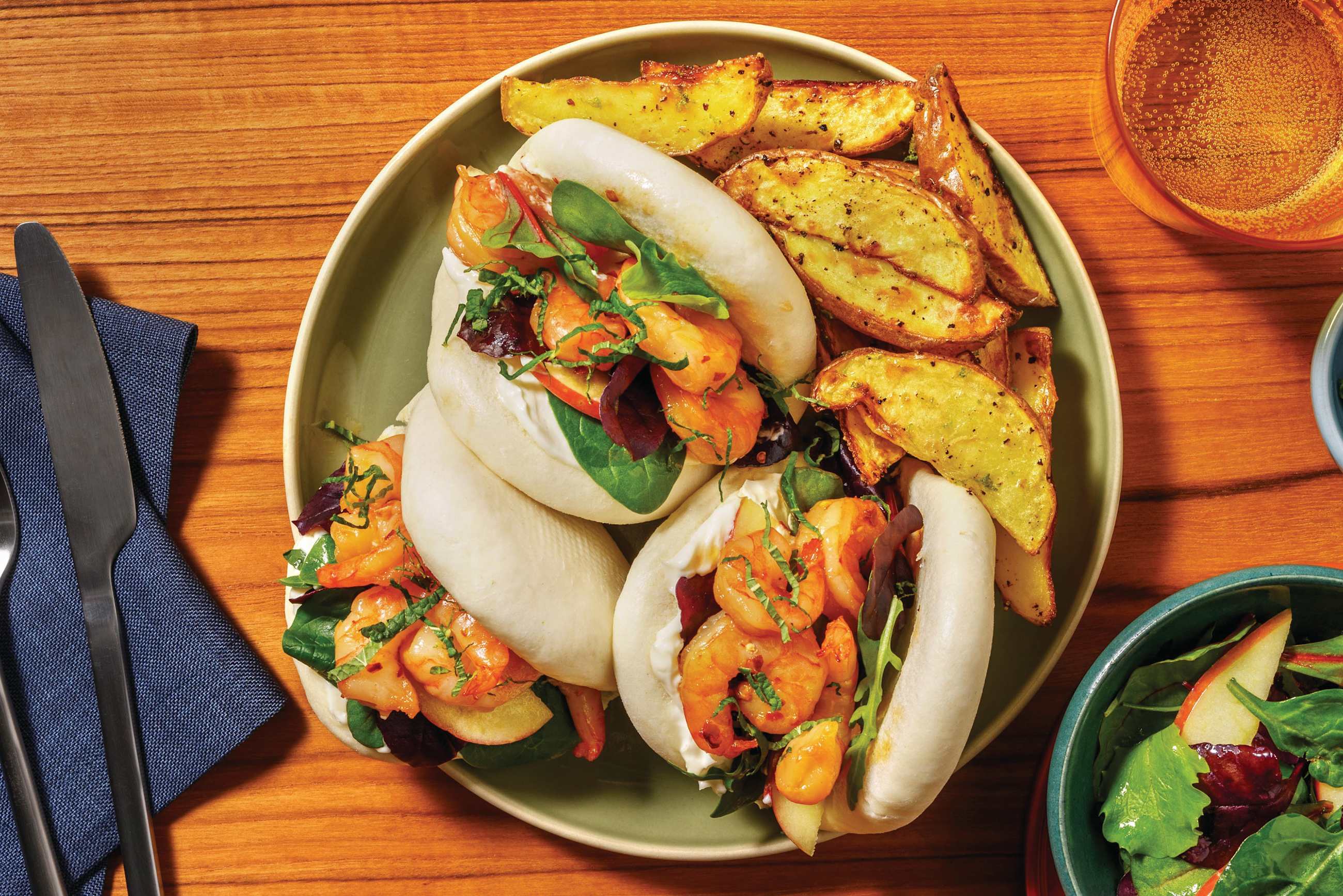 Sesame & Chilli Oil Prawn Bao Buns Recipe | HelloFresh