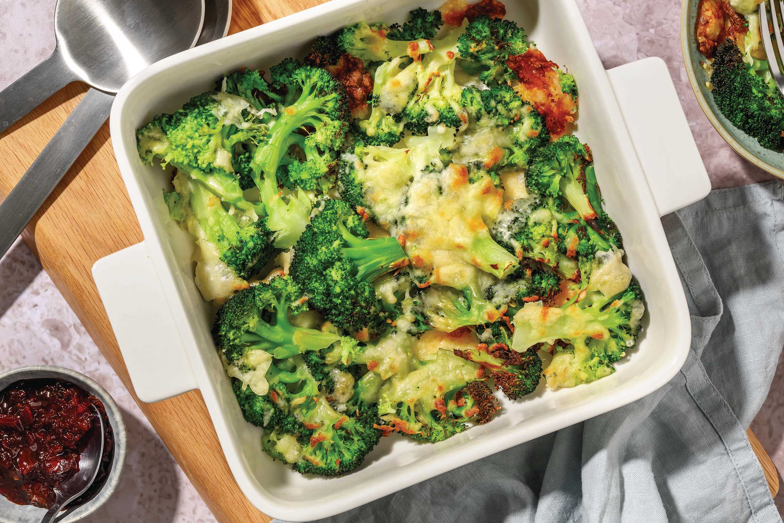 Cheesy Smashed Broccoli Recipe | HelloFresh
