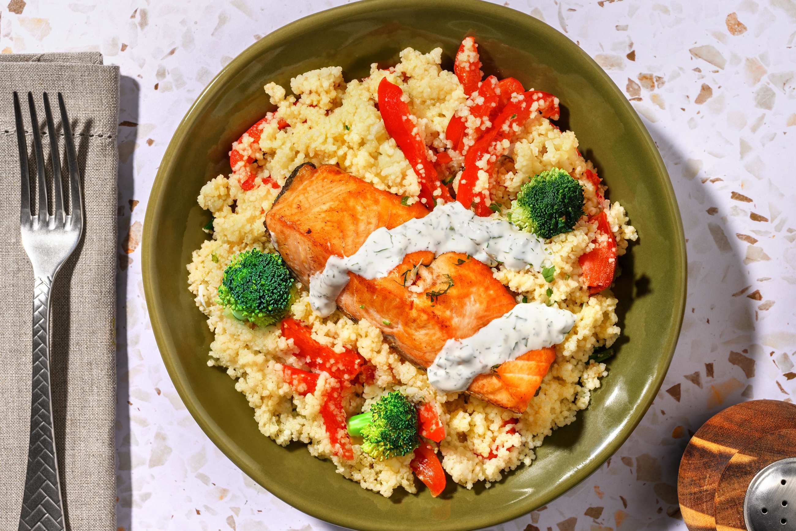 Super Green Chicken Couscous Bowl Recipe | HelloFresh