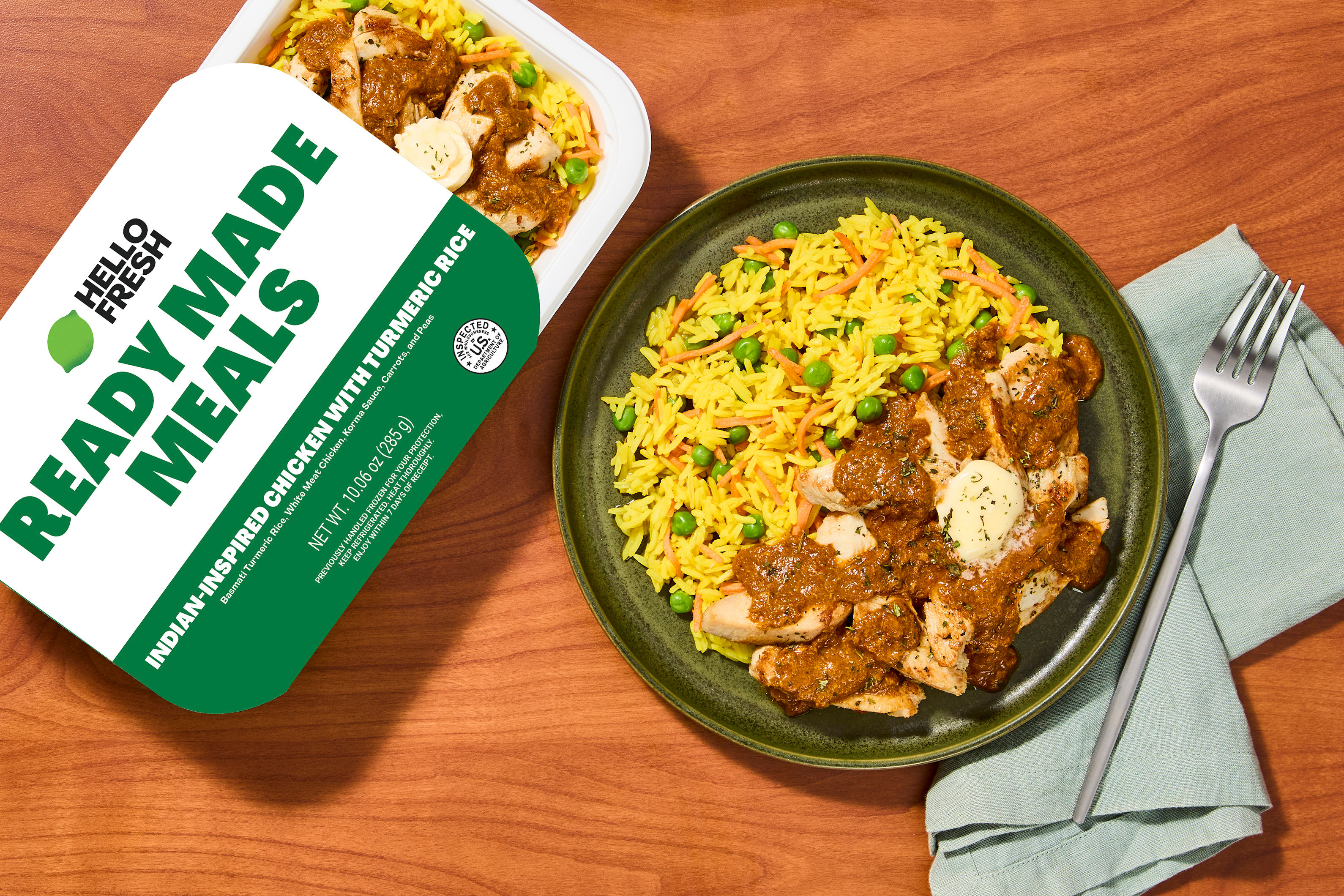 Indian-Inspired Chicken with Turmeric Rice Recipe | HelloFresh