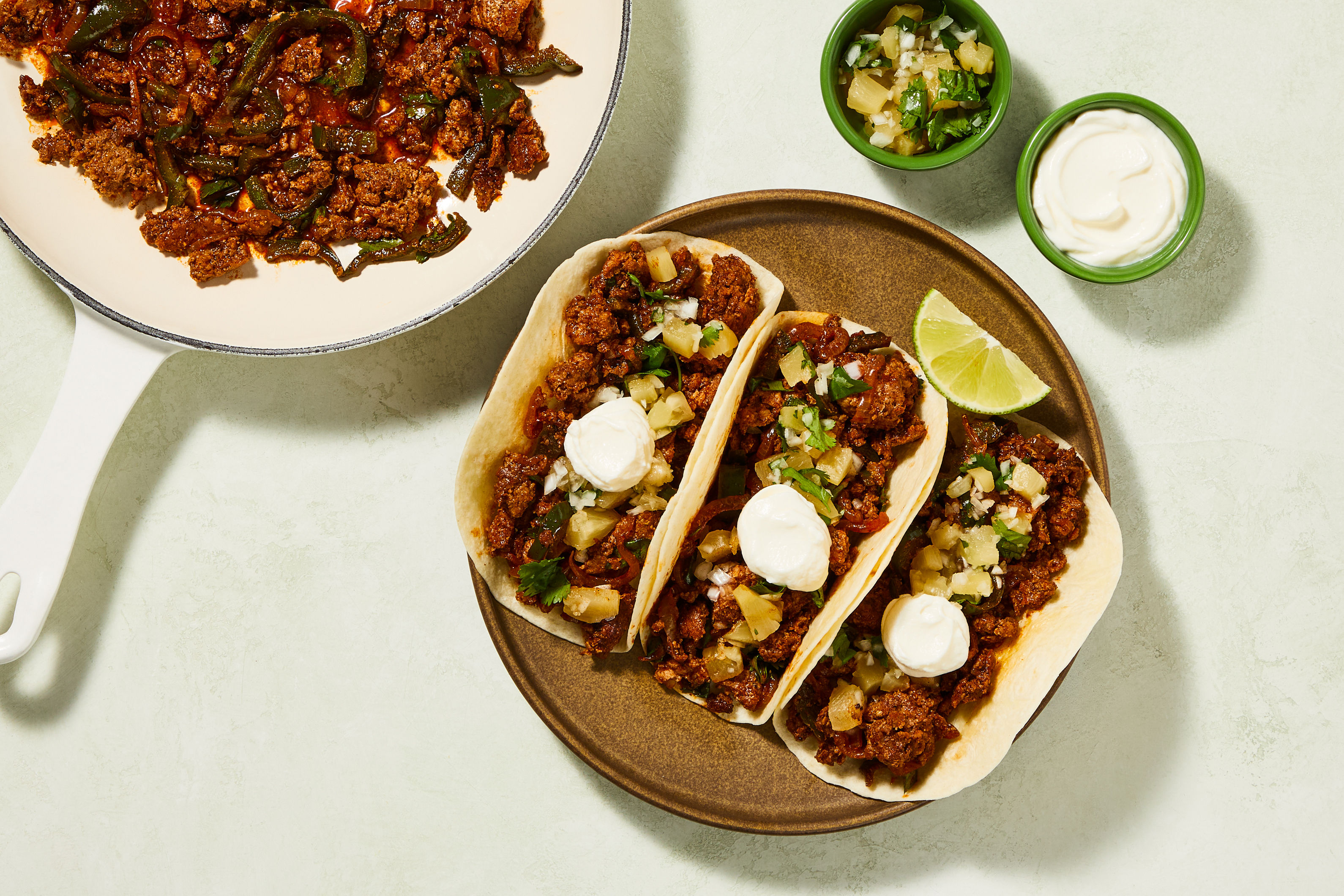 One-Pan Pineapple Salsa Tofu Tacos Recipe | HelloFresh
