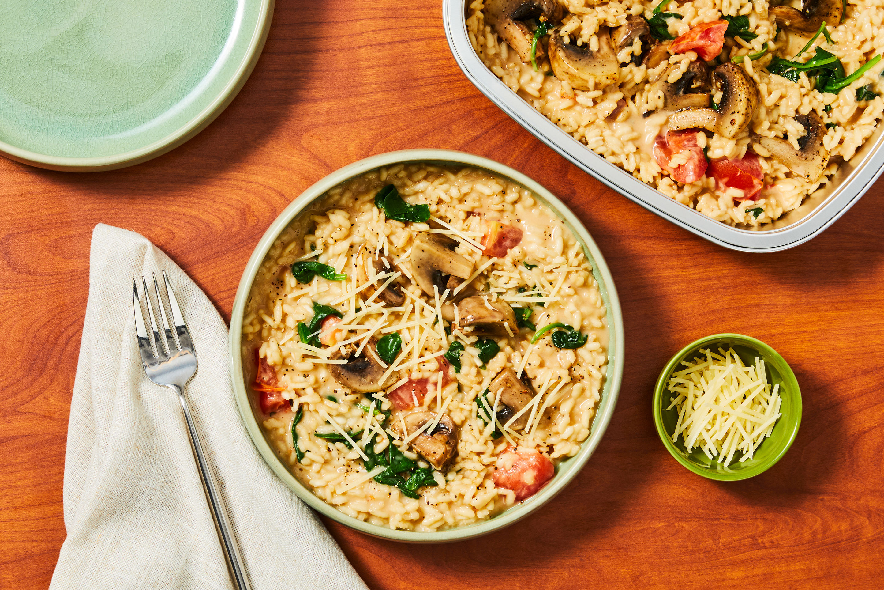 Mushroom-Spinach Risotto Recipe | HelloFresh