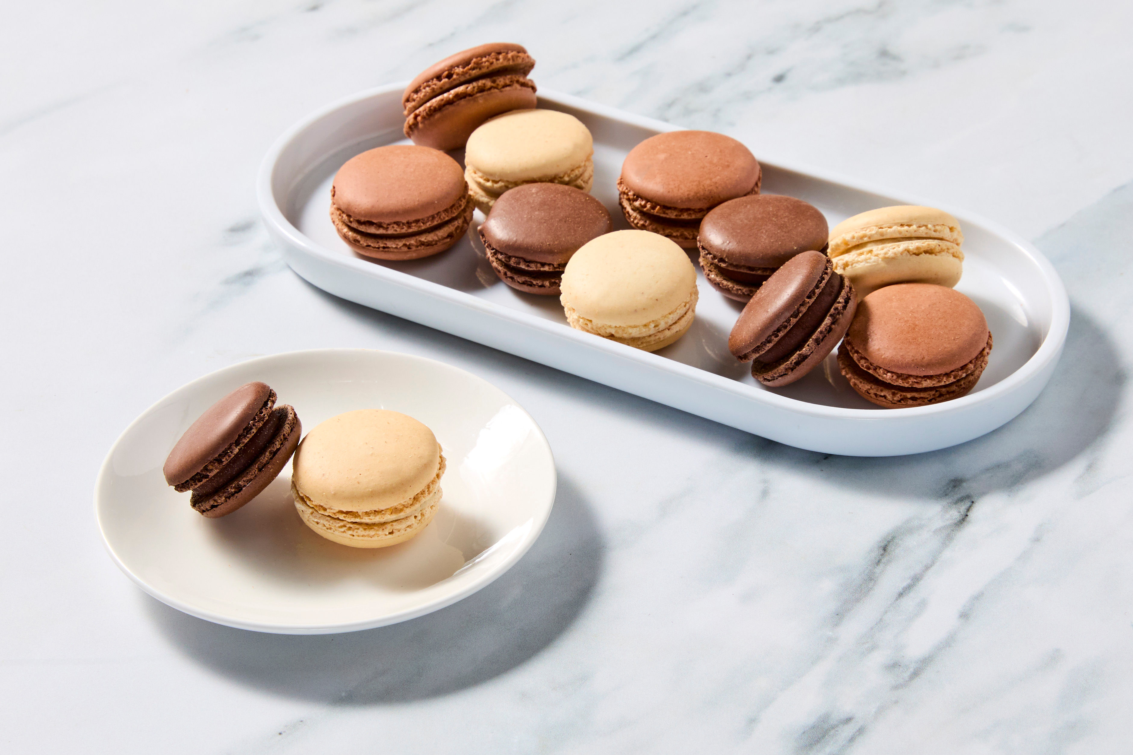 Chocolate and Vanilla Macarons Recipe | HelloFresh