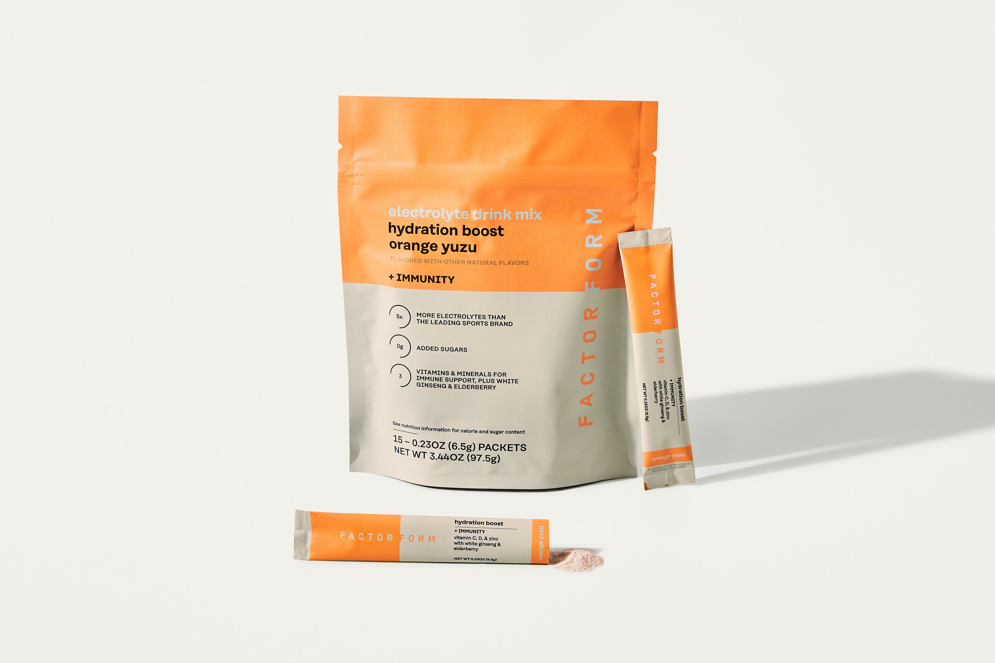 Factor Form Hydration Boost + Immunity - Orange Yuzu - 15 Servings ...