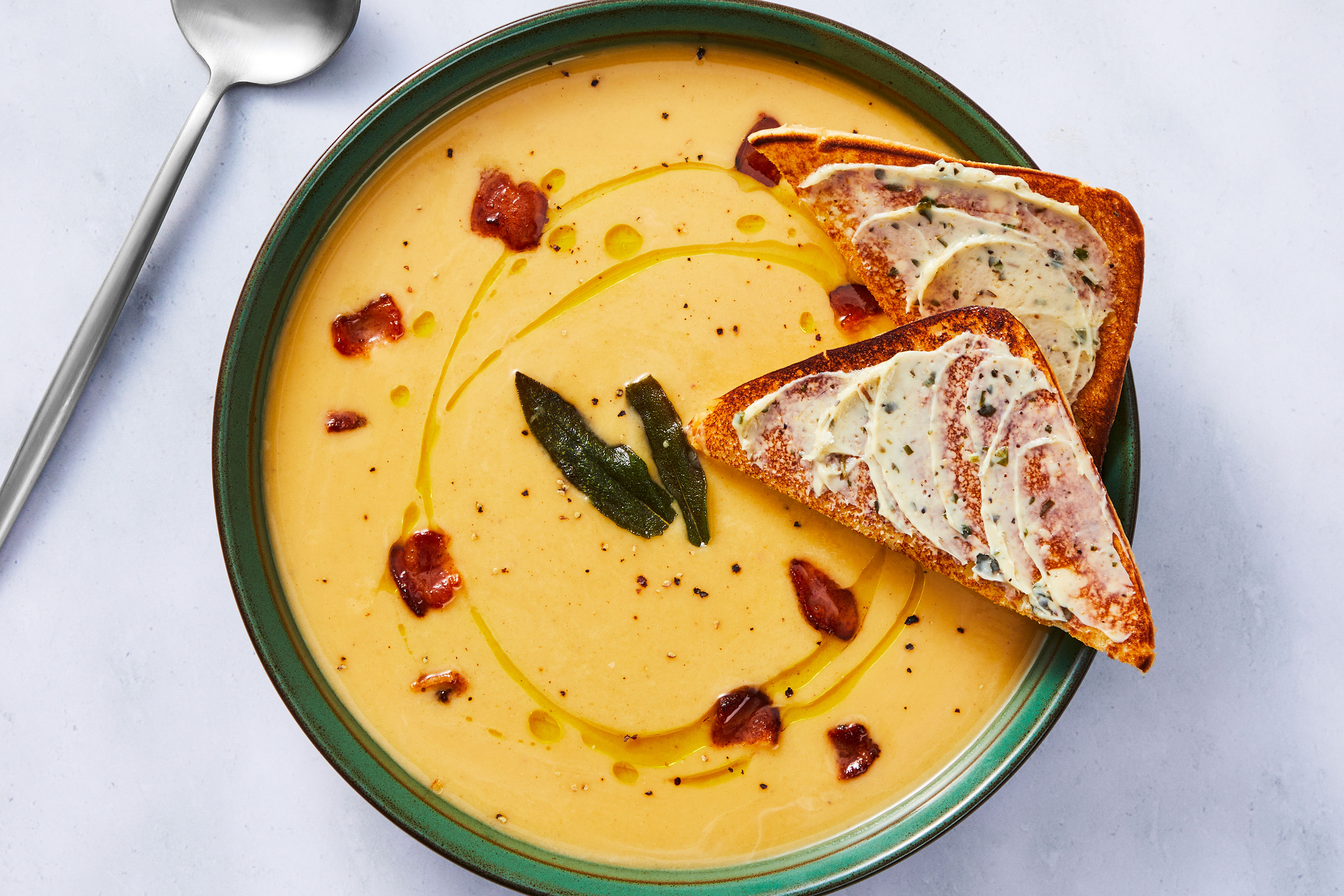 Butternut Squash Soup with Bacon Recipe | HelloFresh