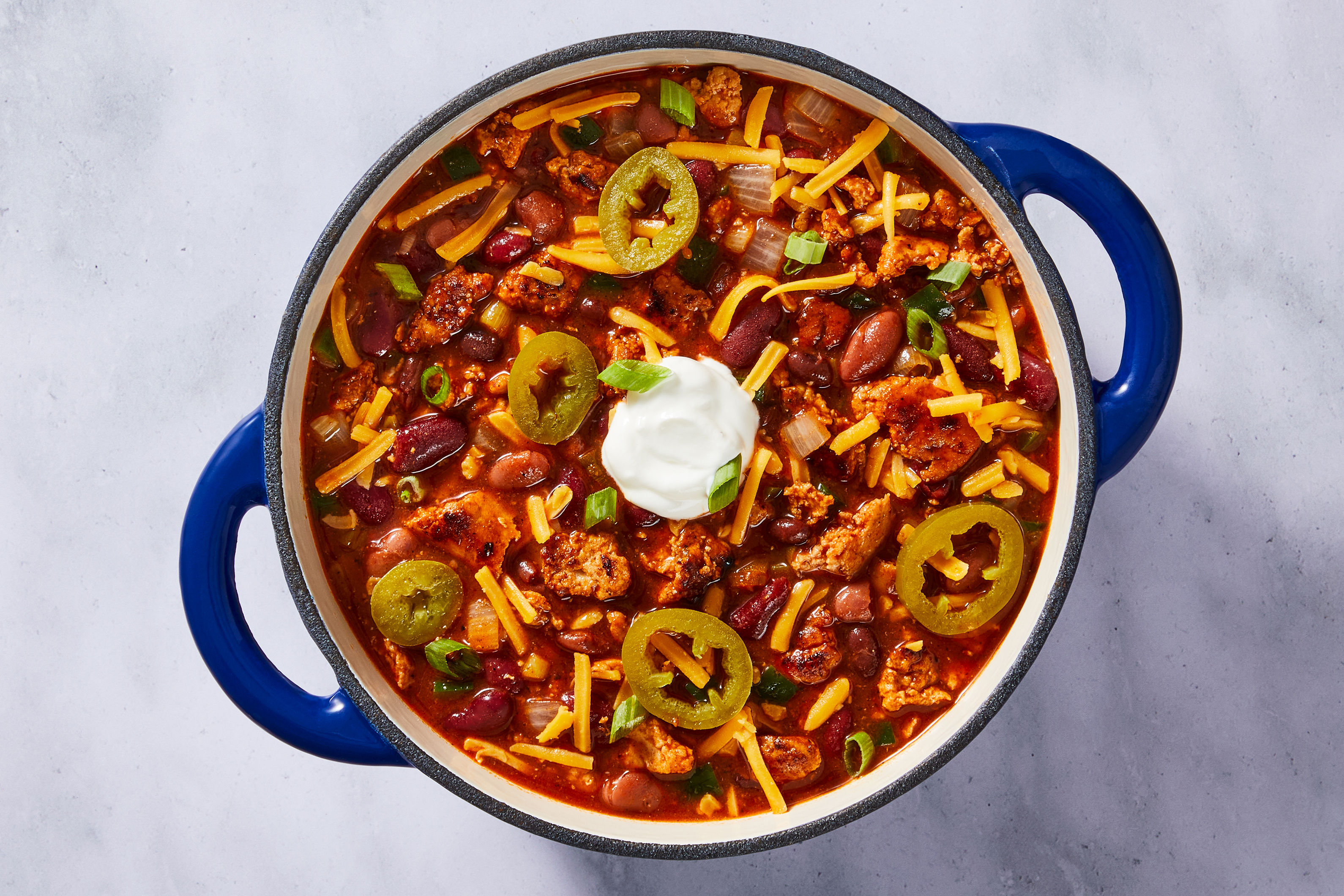 One-Pot Loaded Three-Bean Turkey Chili Recipe | HelloFresh