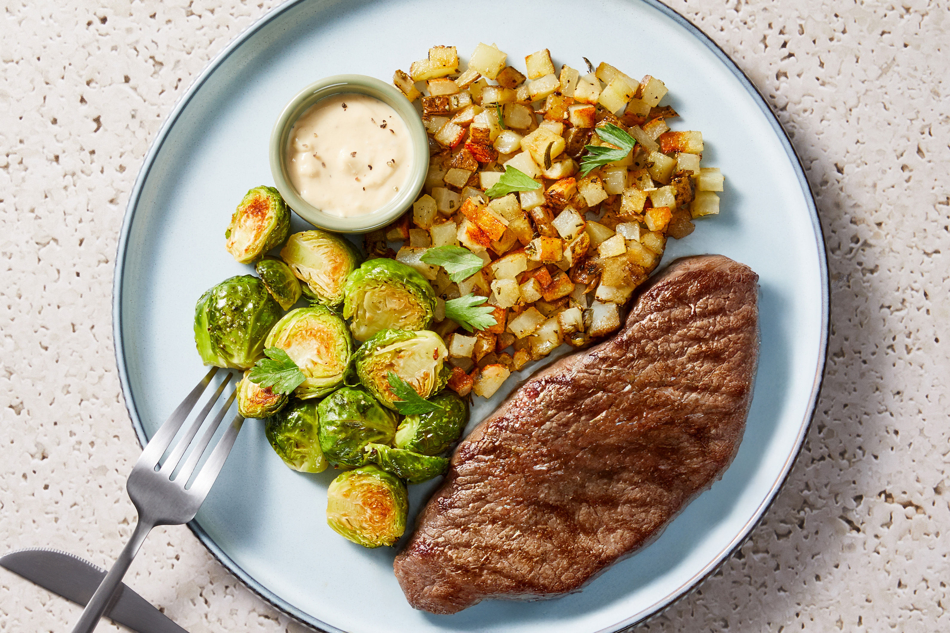 German Steak with Creamy Dijon Sauce Recipe | HelloFresh