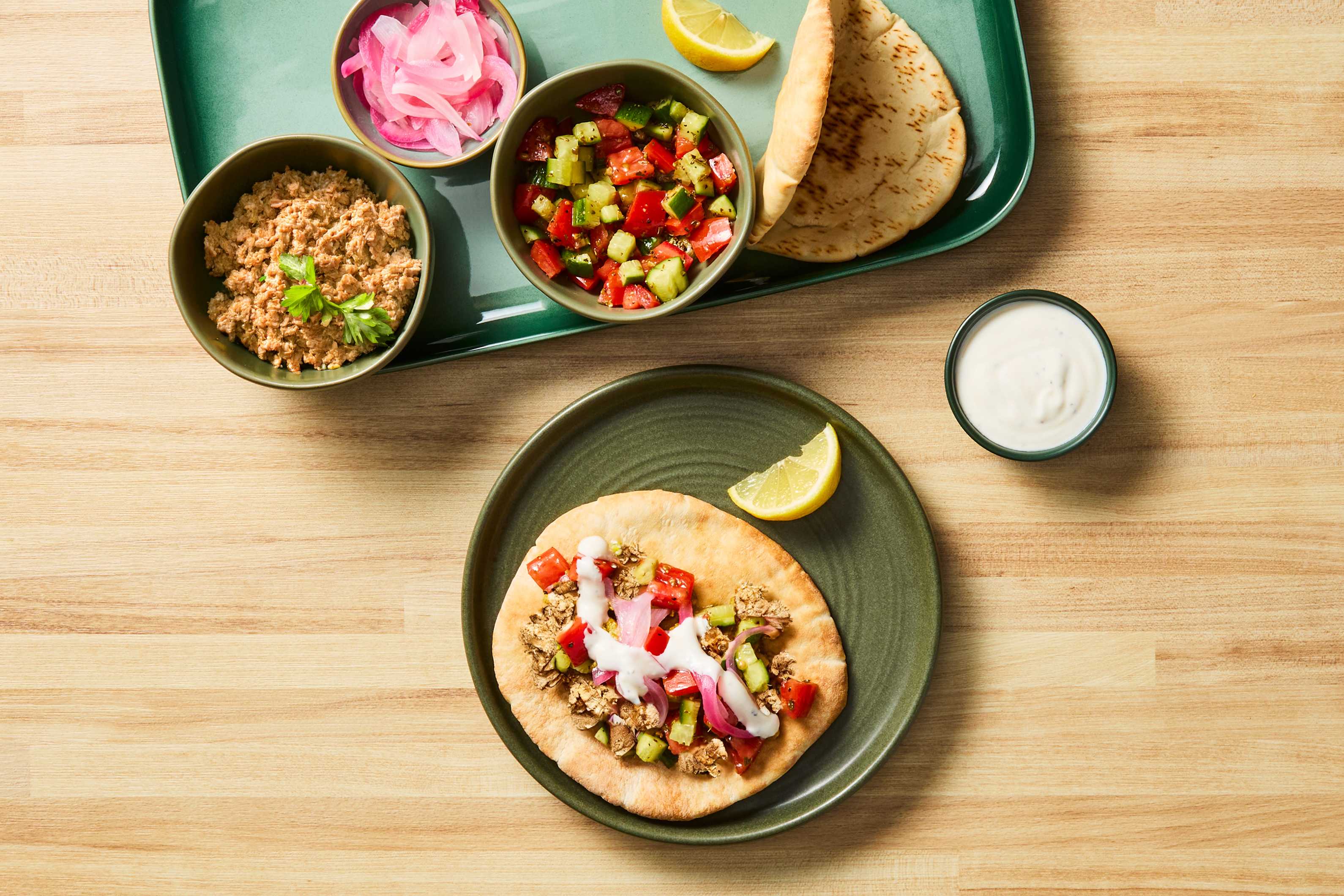 Turkey Shawarma Pita Bar Recipe | HelloFresh