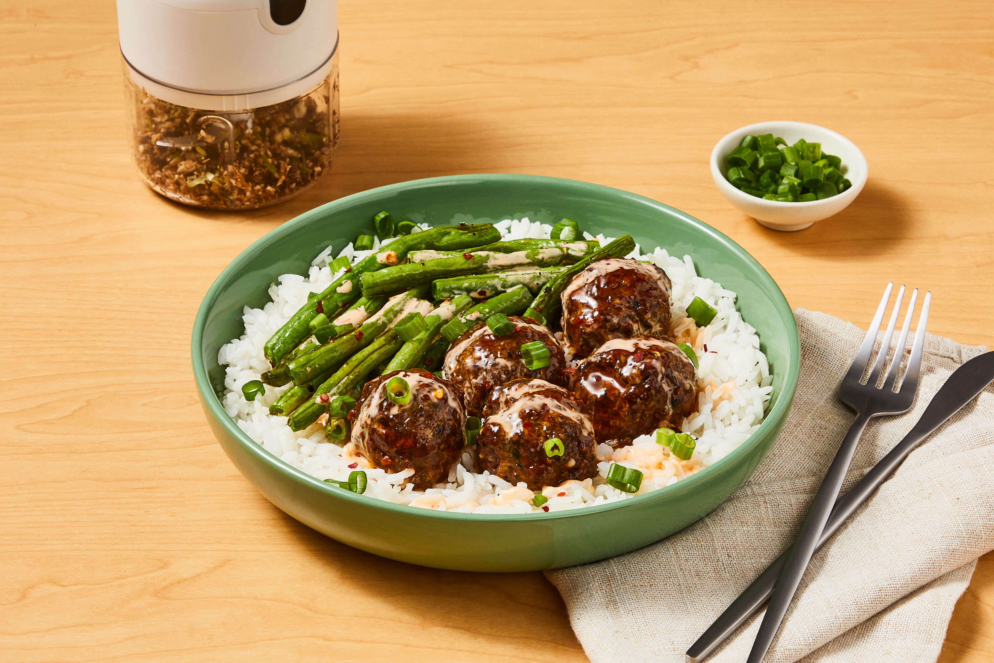 Soy-Glazed Beef & Mushroom Meatballs Recipe | HelloFresh