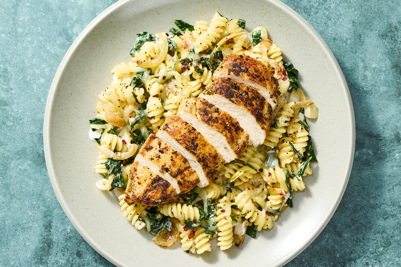Chicken Thighs and Baked Fusilli Recipe | HelloFresh