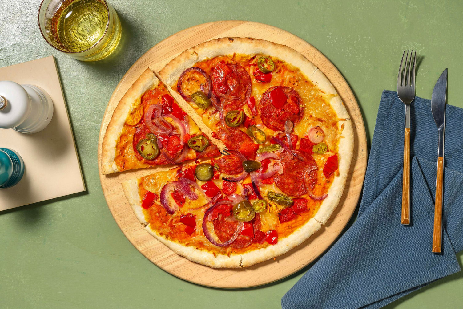 Pizza Chorizo Piccante - Dubbele portie Recept | HelloFresh