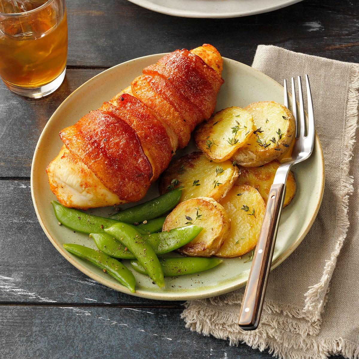 Maple Bacon-Wrapped Spring Chicken Recipe | HelloFresh